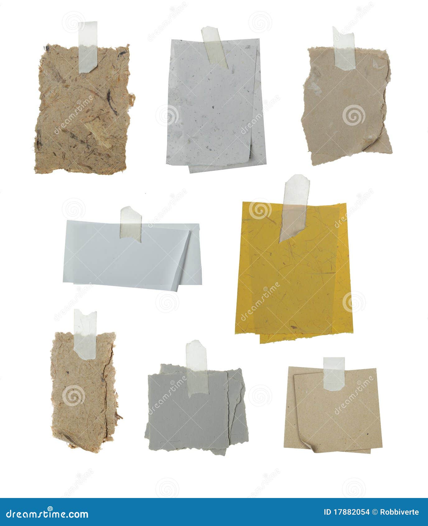 Papel Asociado Con La Cinta Foto de archivo - Imagen de noticeboard ...