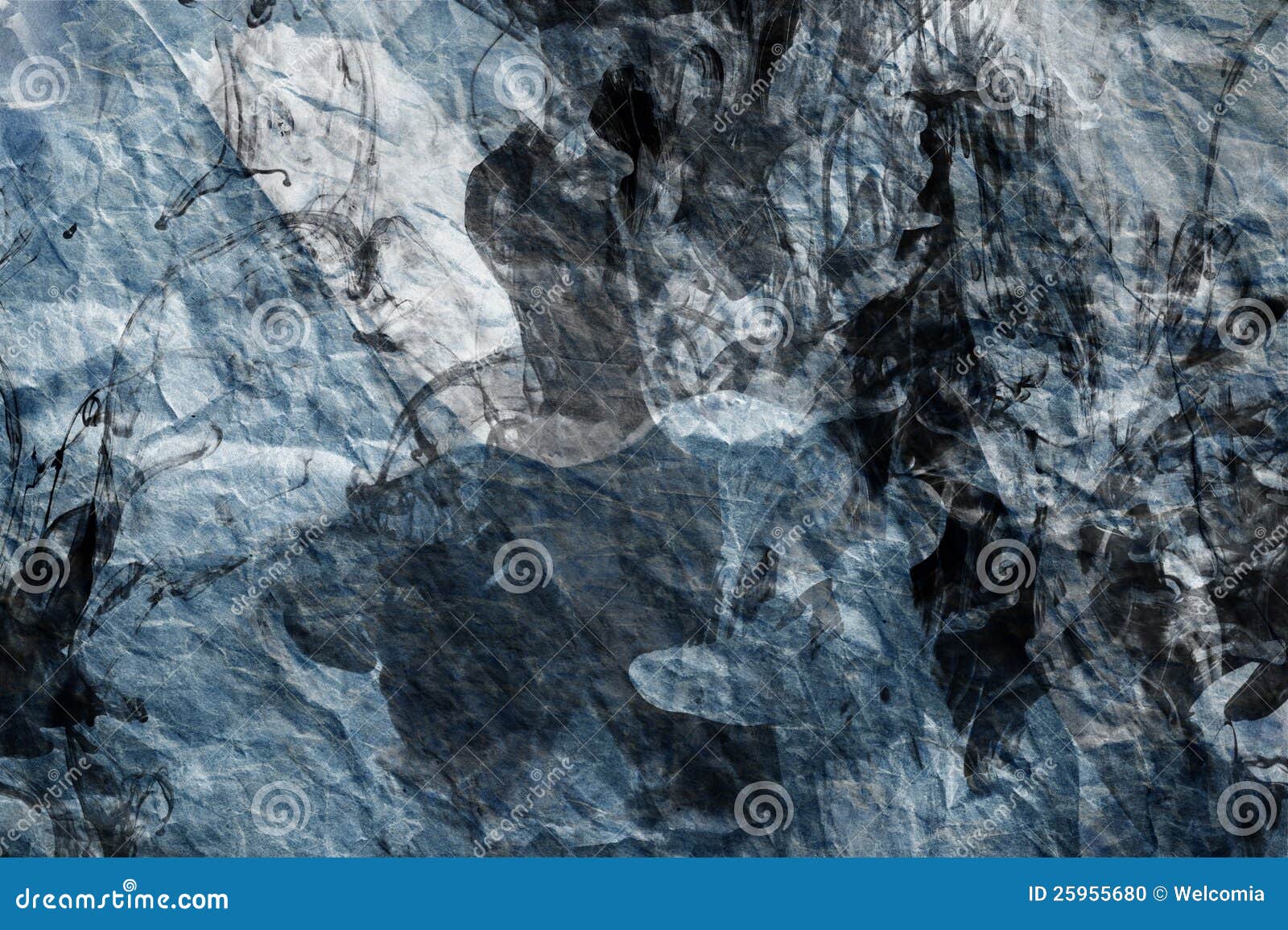 Papel azulado arrugado foto de archivo. Imagen de arrugado - 25955680