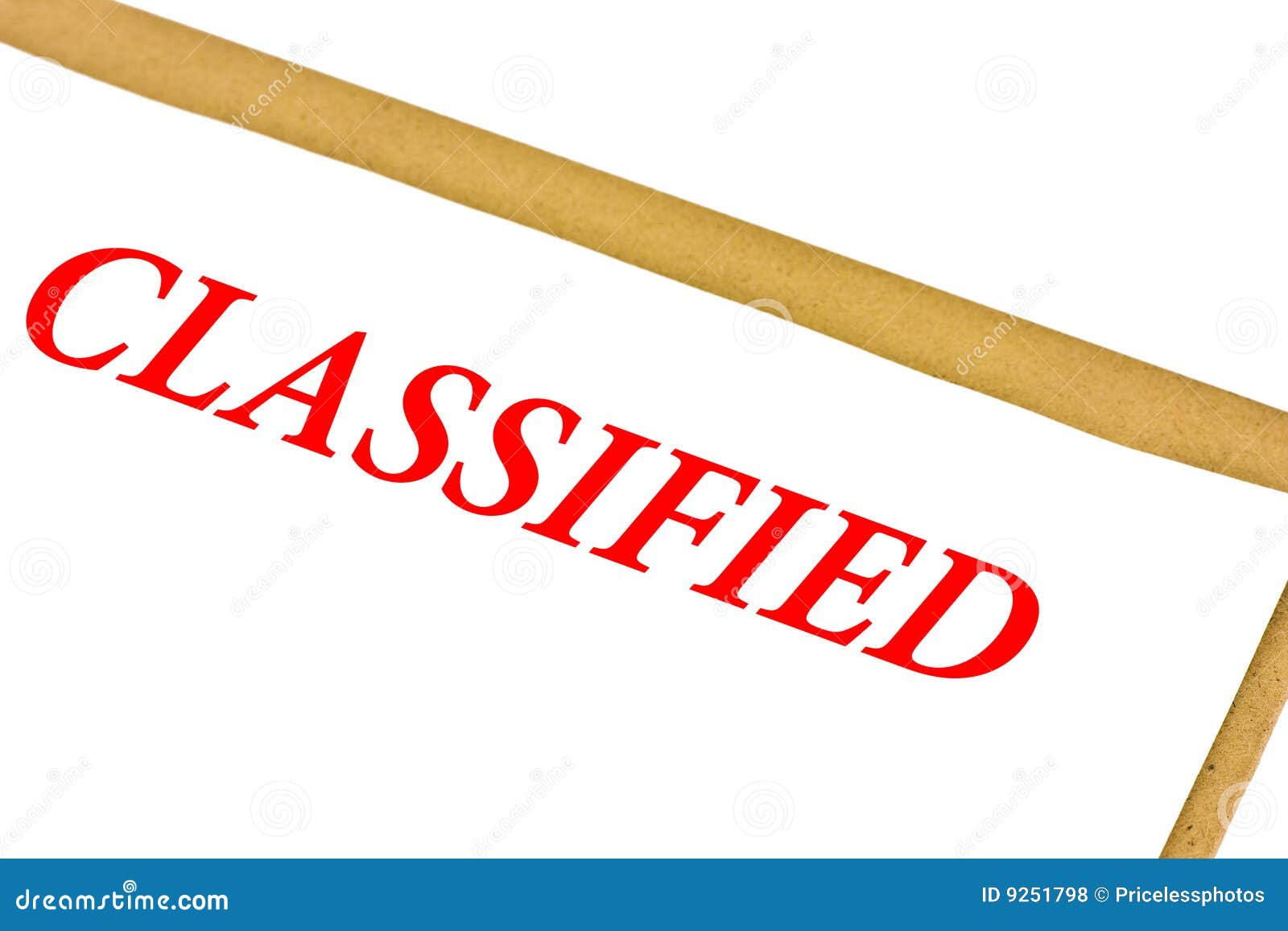 Papel classific foto de stock. Imagem de venda, propaganda - 9251798