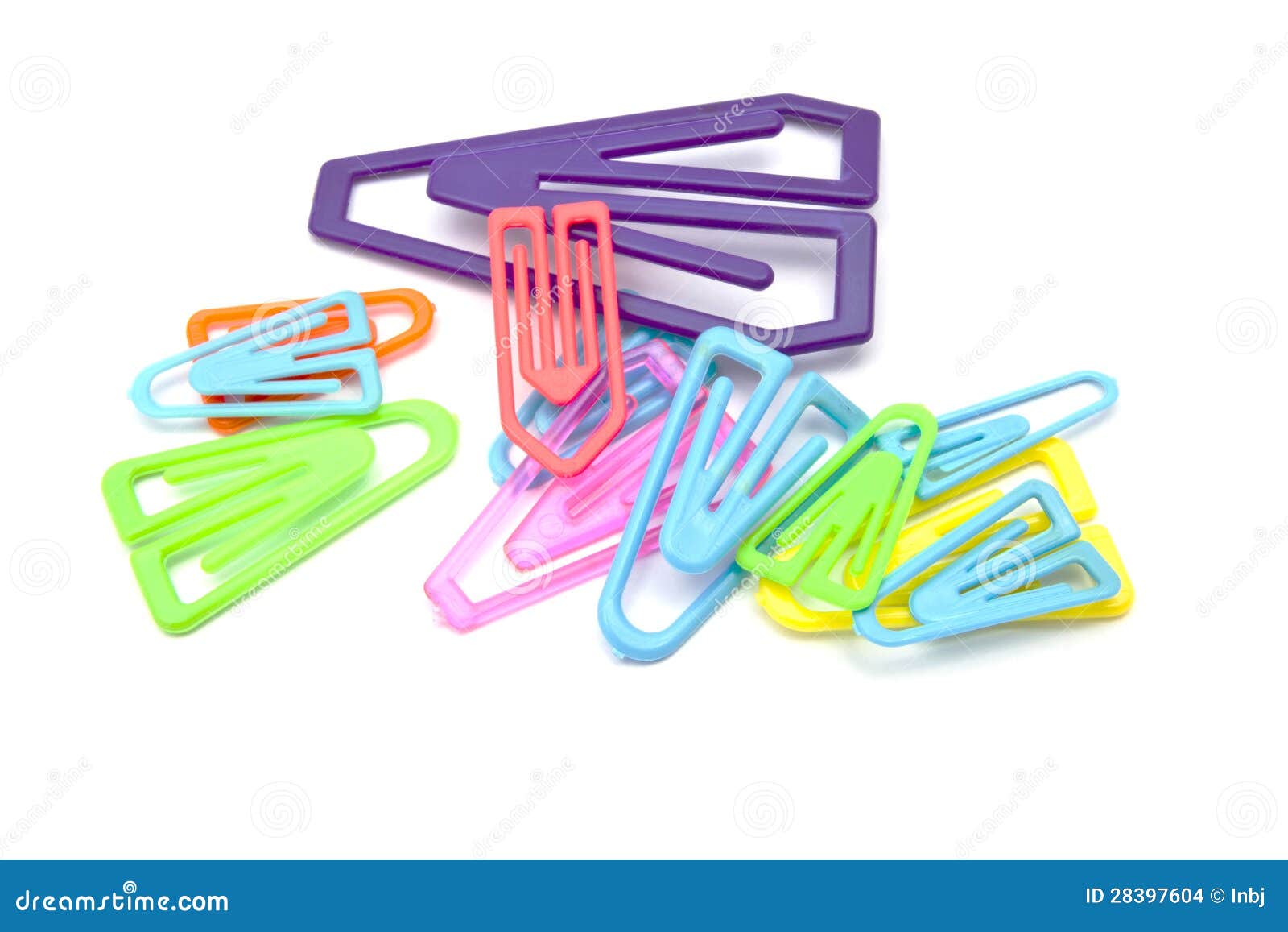 Papel-clips coloridos foto de archivo. Imagen de clip - 28397604