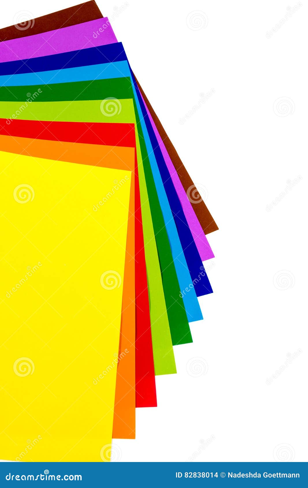 Papel Colorido Aislado En Blanco Foto de archivo - Imagen de papel ...