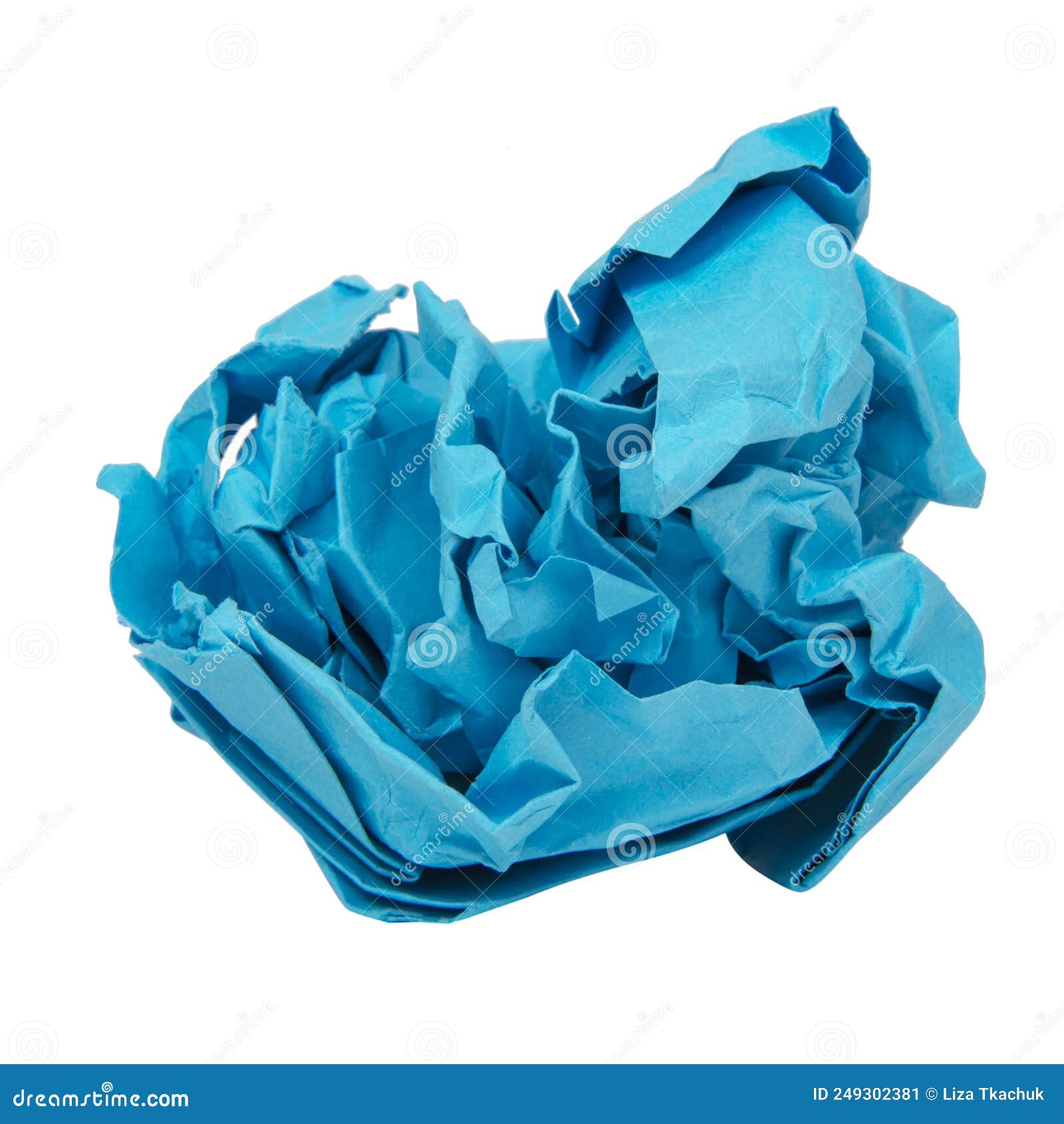 Papel Colorido Amassado Isolado No Desenho De Fundo Branco Imagem De Stock Imagem De Vinco