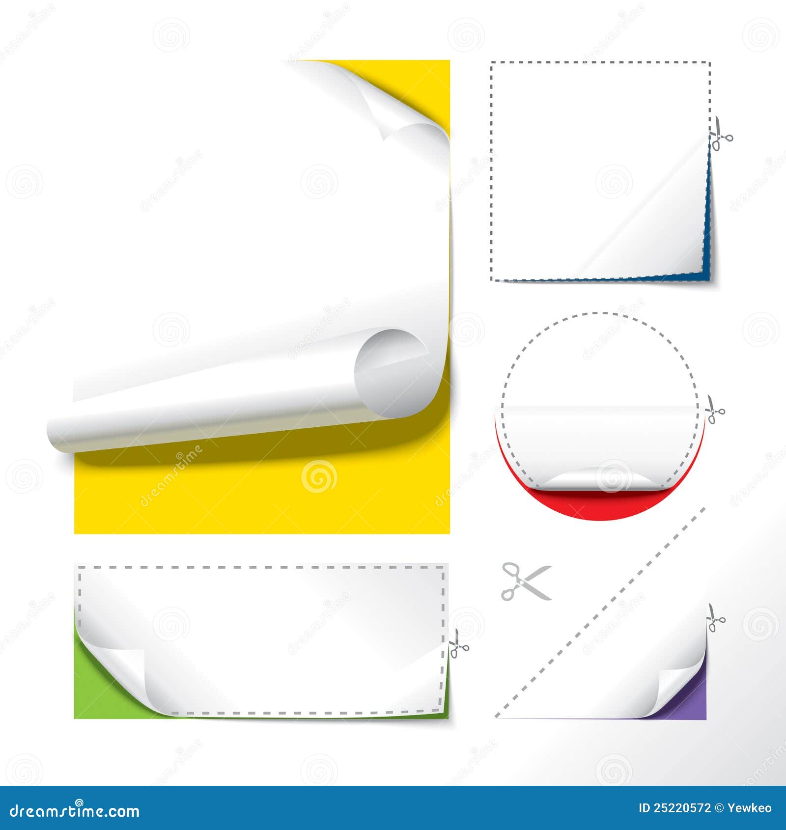 Papel cortado ilustración del vector. Ilustración de muestra - 25220572