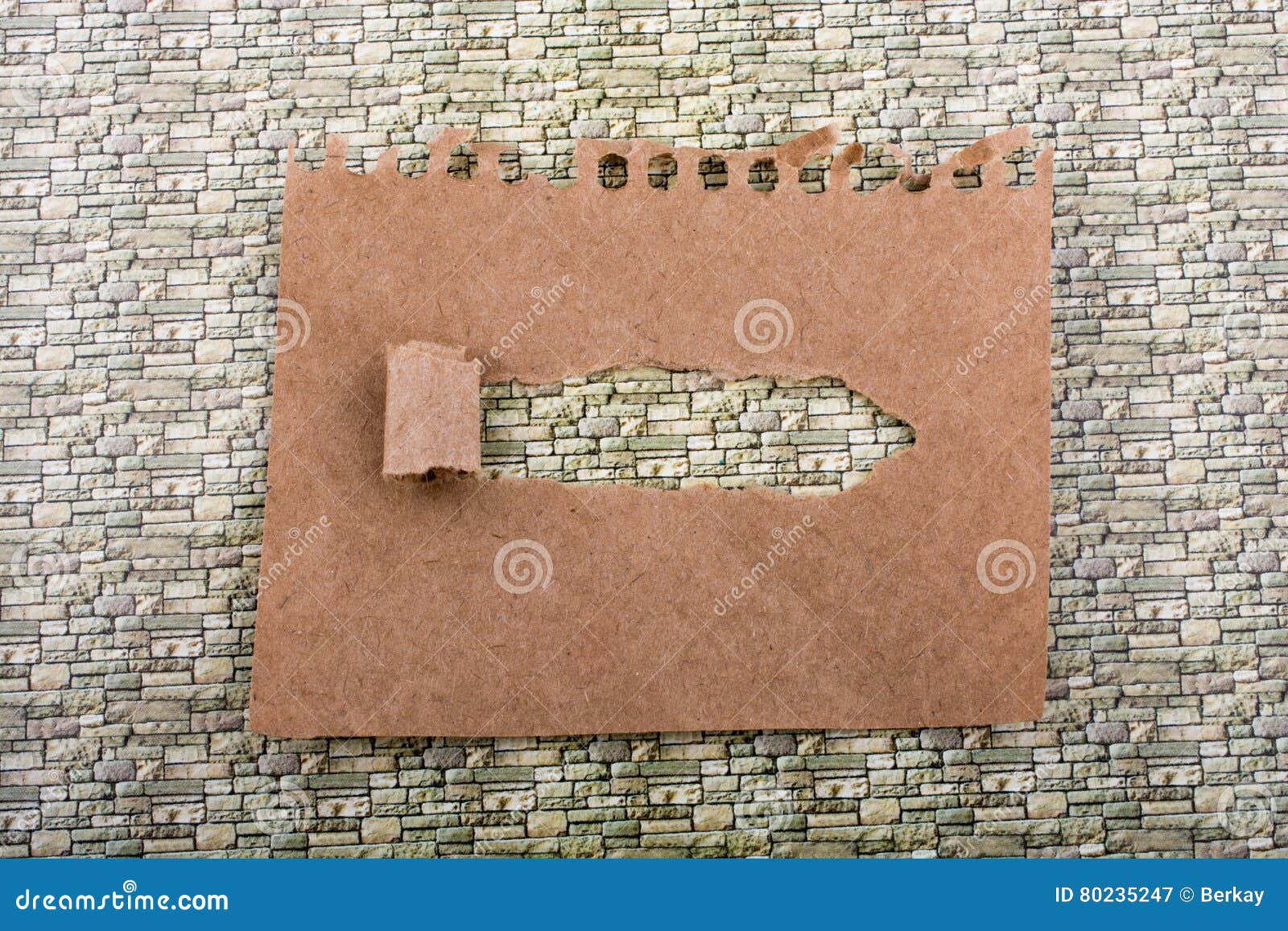 Papel De Carta Rasgado Color De Brown Imagen de archivo - Imagen de ...