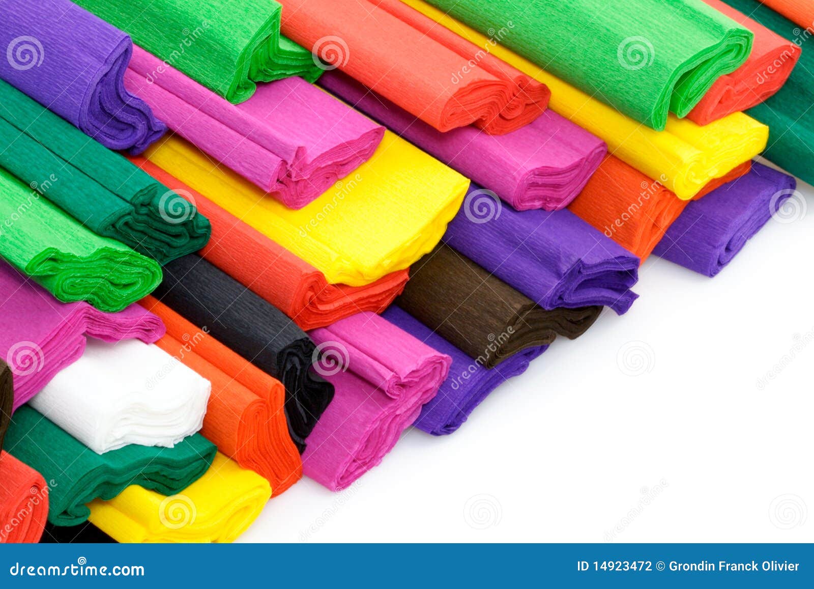 Papel de crepe colorido foto de archivo. Imagen de plegable - 14923472