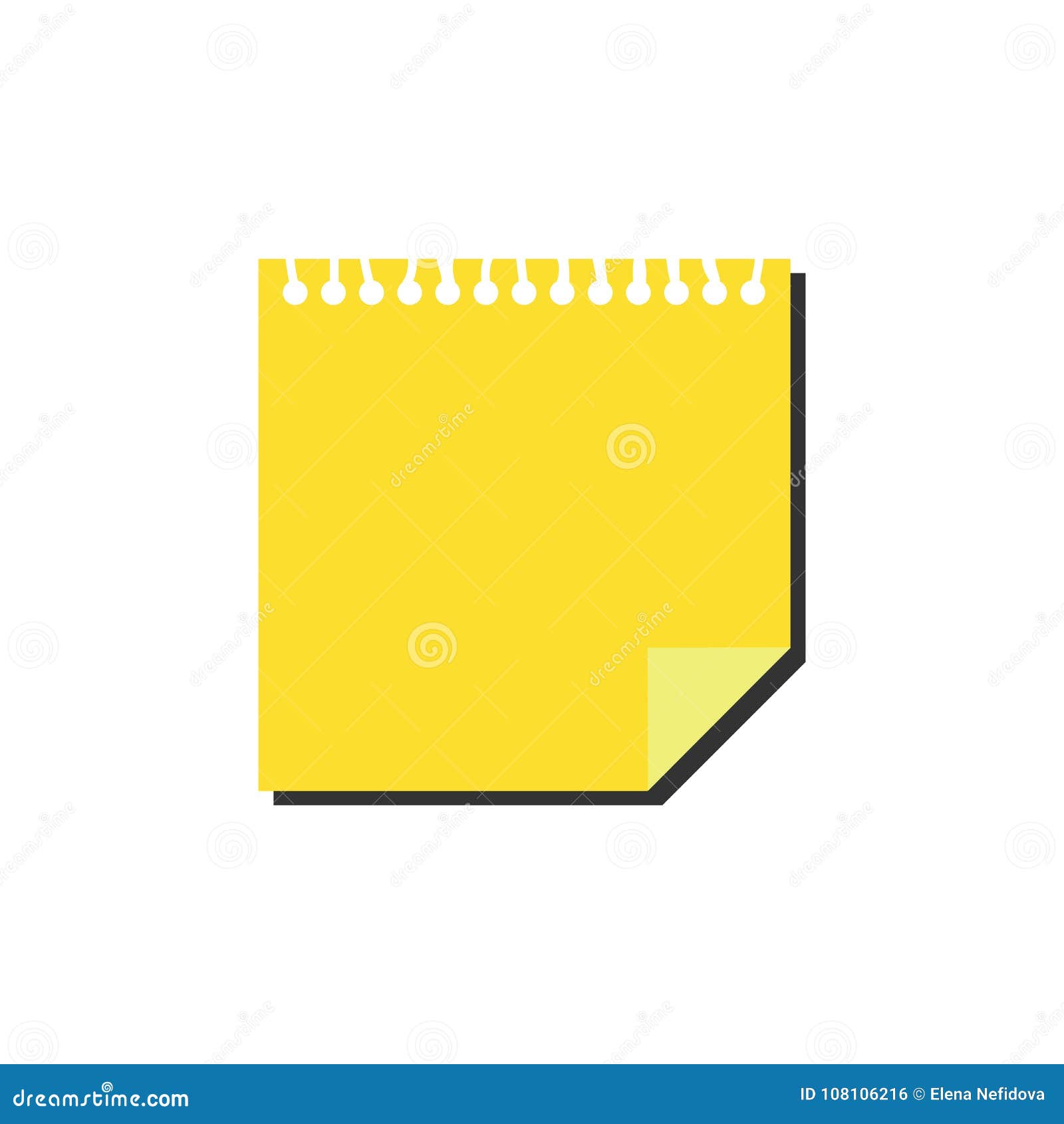 Papel De Nota Icono De Documento Aislado Notas, Lista Ilustración del ...