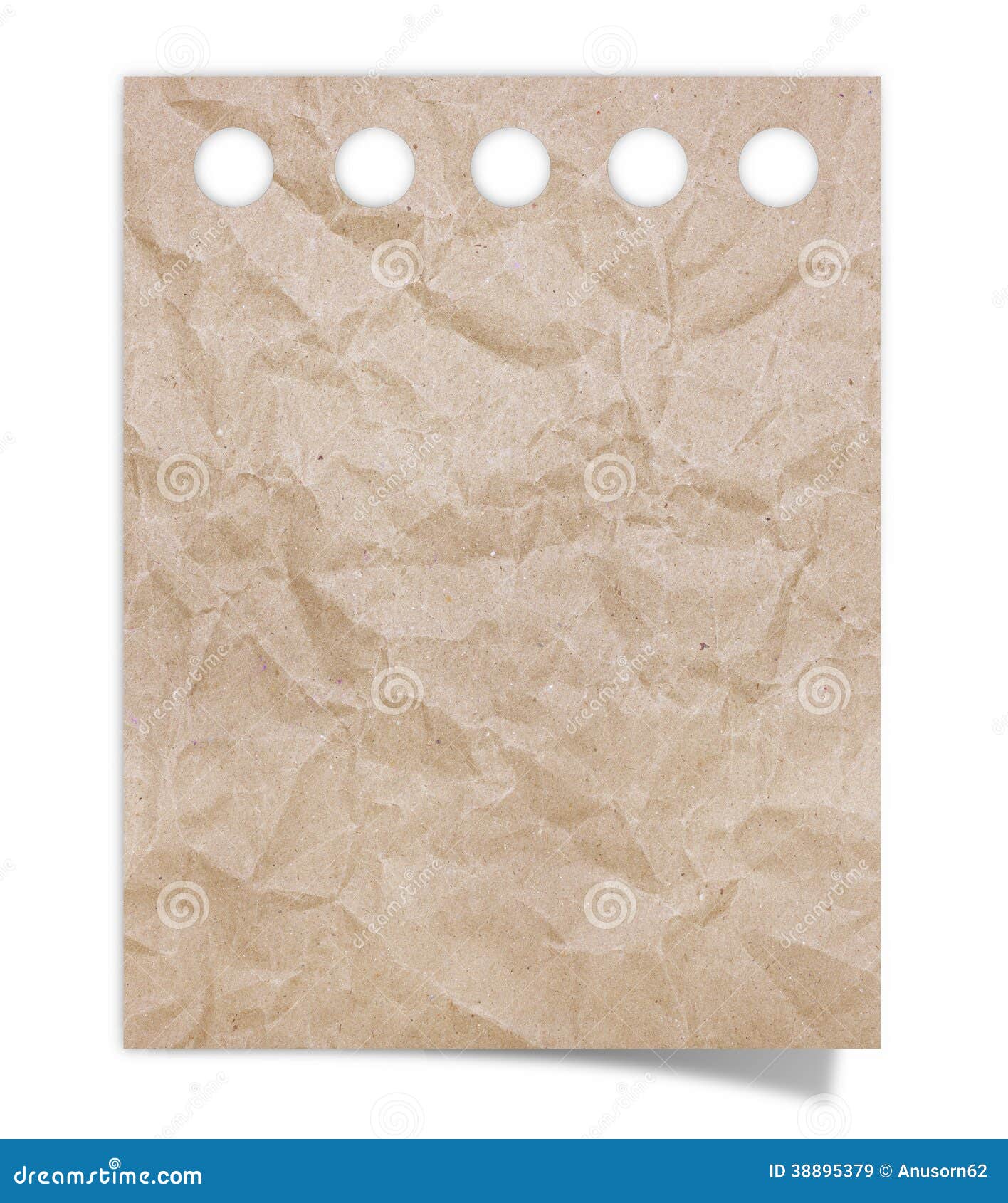 Papel De Nota Marrón Arrugado Imagen de archivo - Imagen de blanco ...