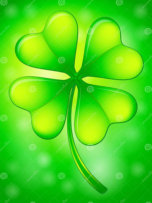 Papel de parede do trevo ilustração do vetor. Ilustração de quatro ...