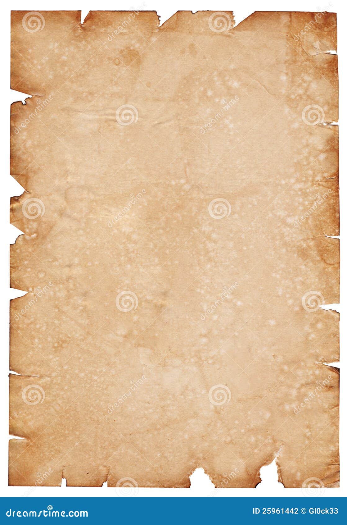 Papel de pergamino foto de archivo. Imagen de aislado - 25961442