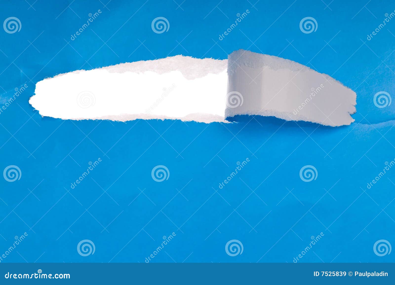 Papel lacerado imagem de stock. Imagem de mancha, rasgo - 7525839