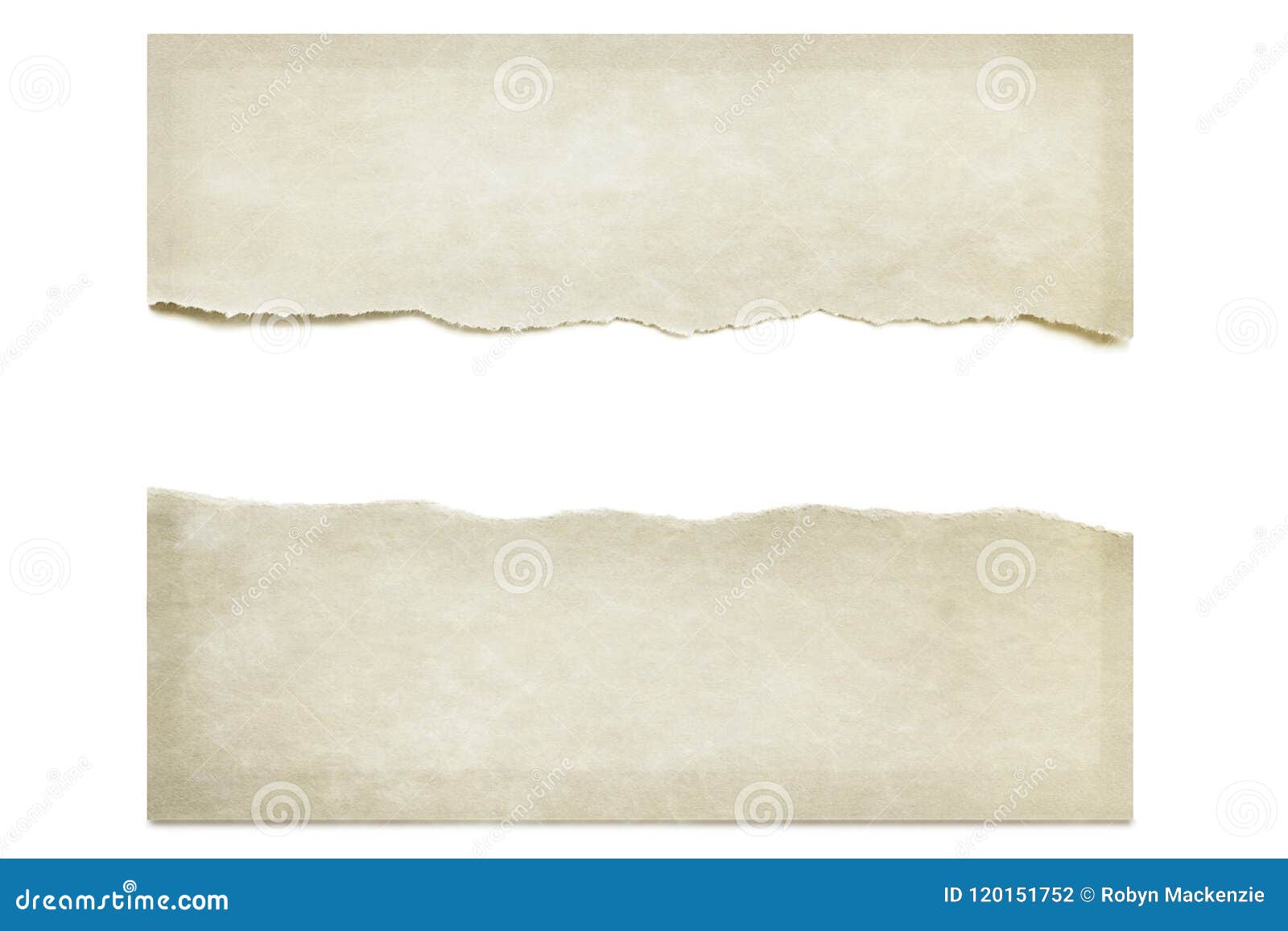 Papel Rasgado Aislado En Blanco Foto de archivo - Imagen de medio ...