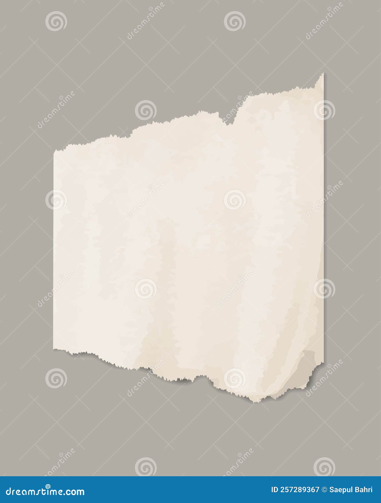 Papel Rasgado Papel Marrom Real Rasgado Ou Rasgado Em Fundo Cinza ...