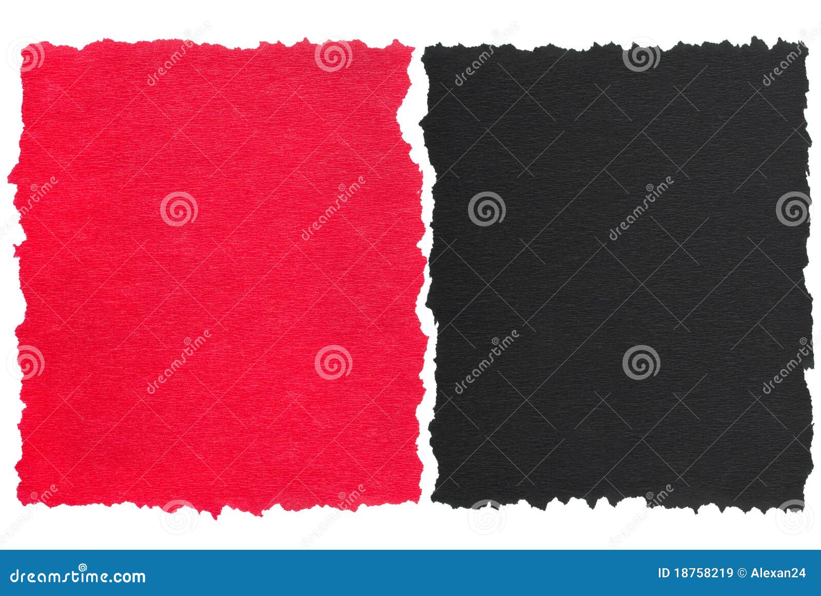 Papel rasgado rojo y negro imagen de archivo. Imagen de rasgado - 18758219