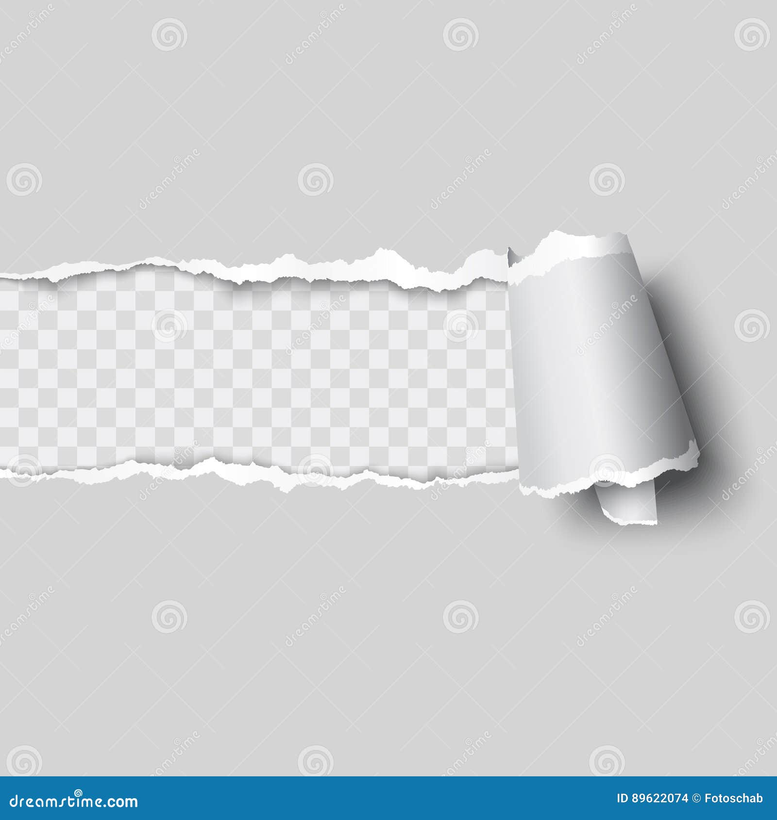 Papel rasgado vector ilustración del vector. Ilustración de basura ...