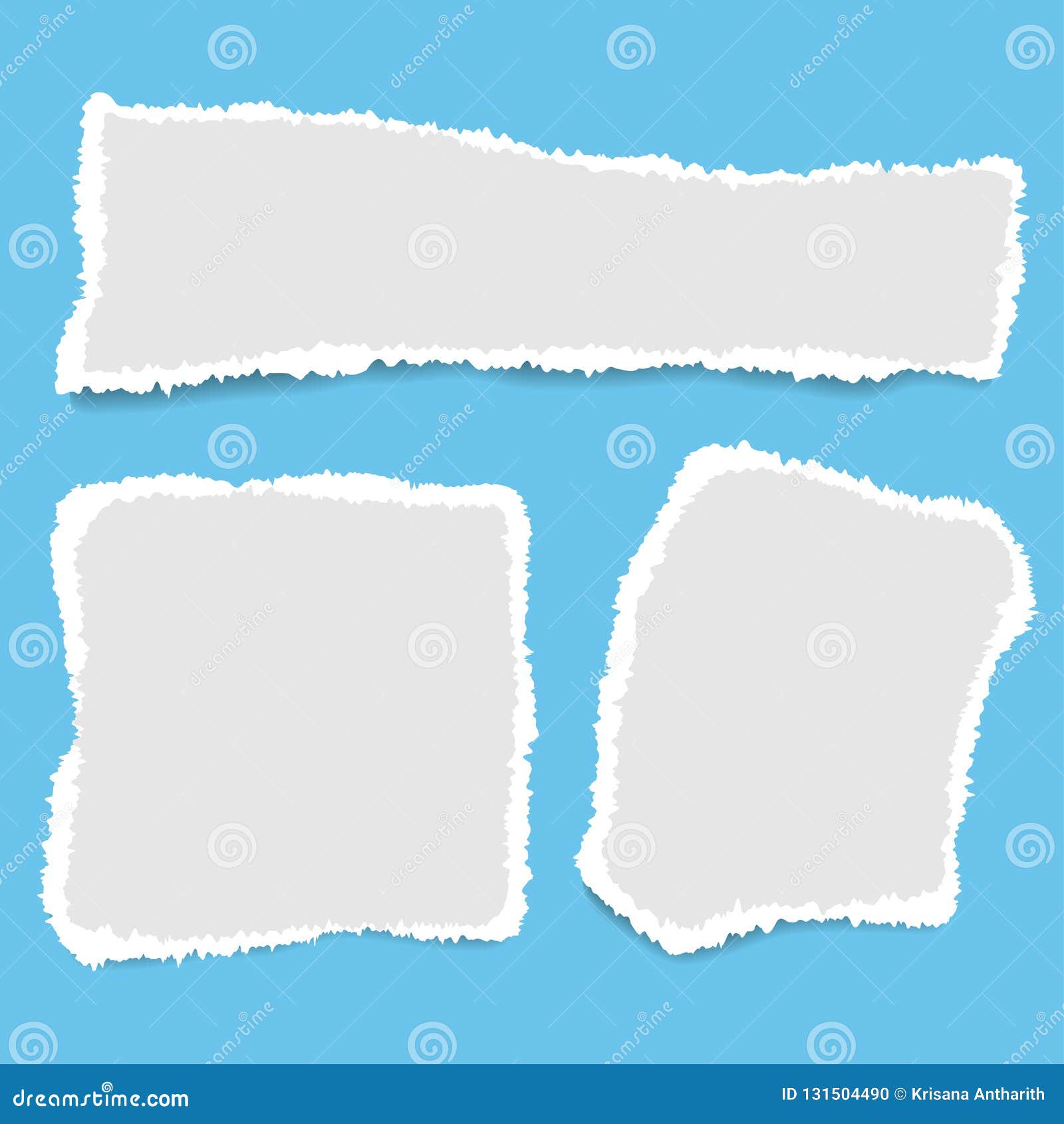 Papel Rasgado Vector Del Papel Rasgado El Papel Era Fondo Rasgado Stock ...