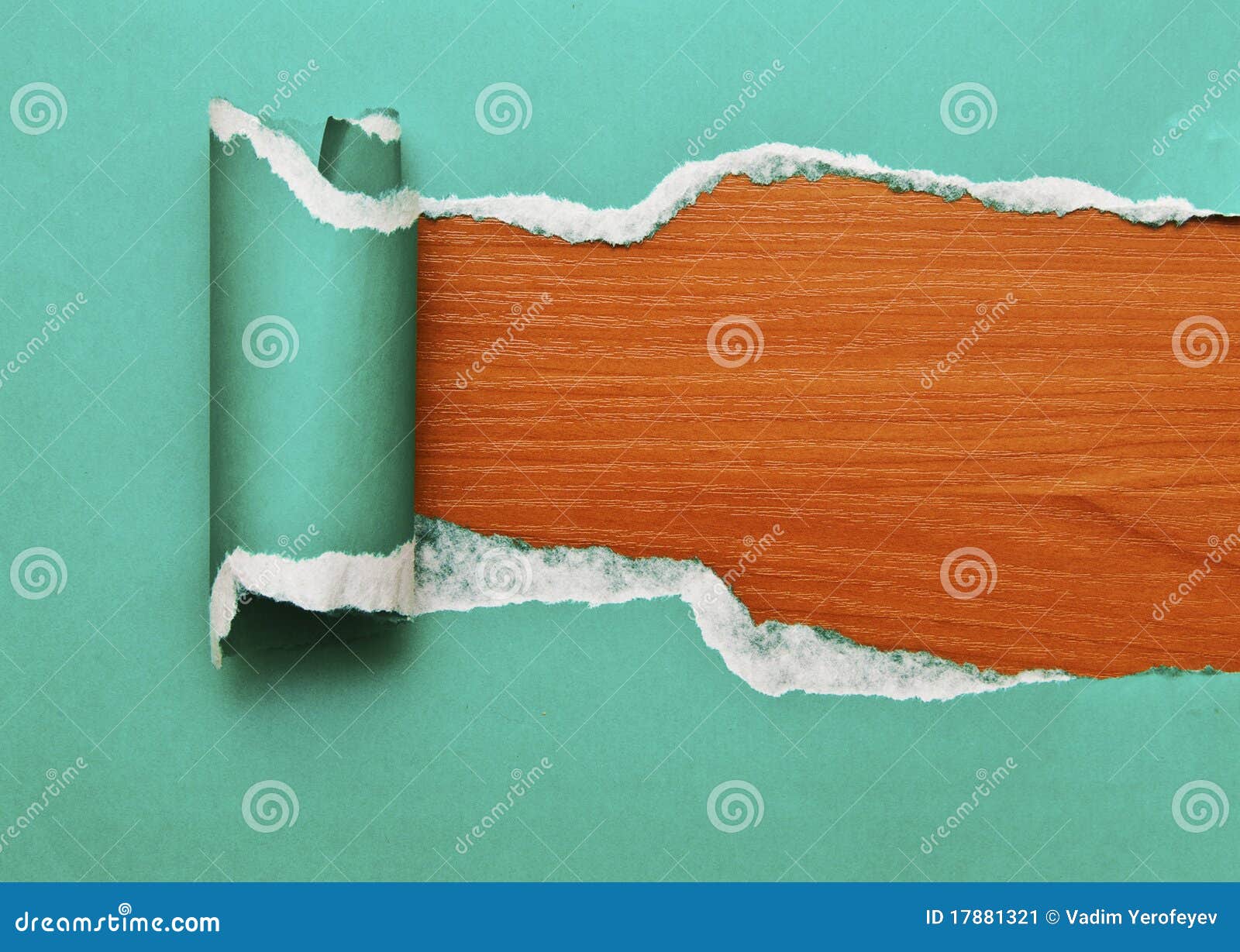Papel rasgado verde imagem de stock. Imagem de divisor - 17881321