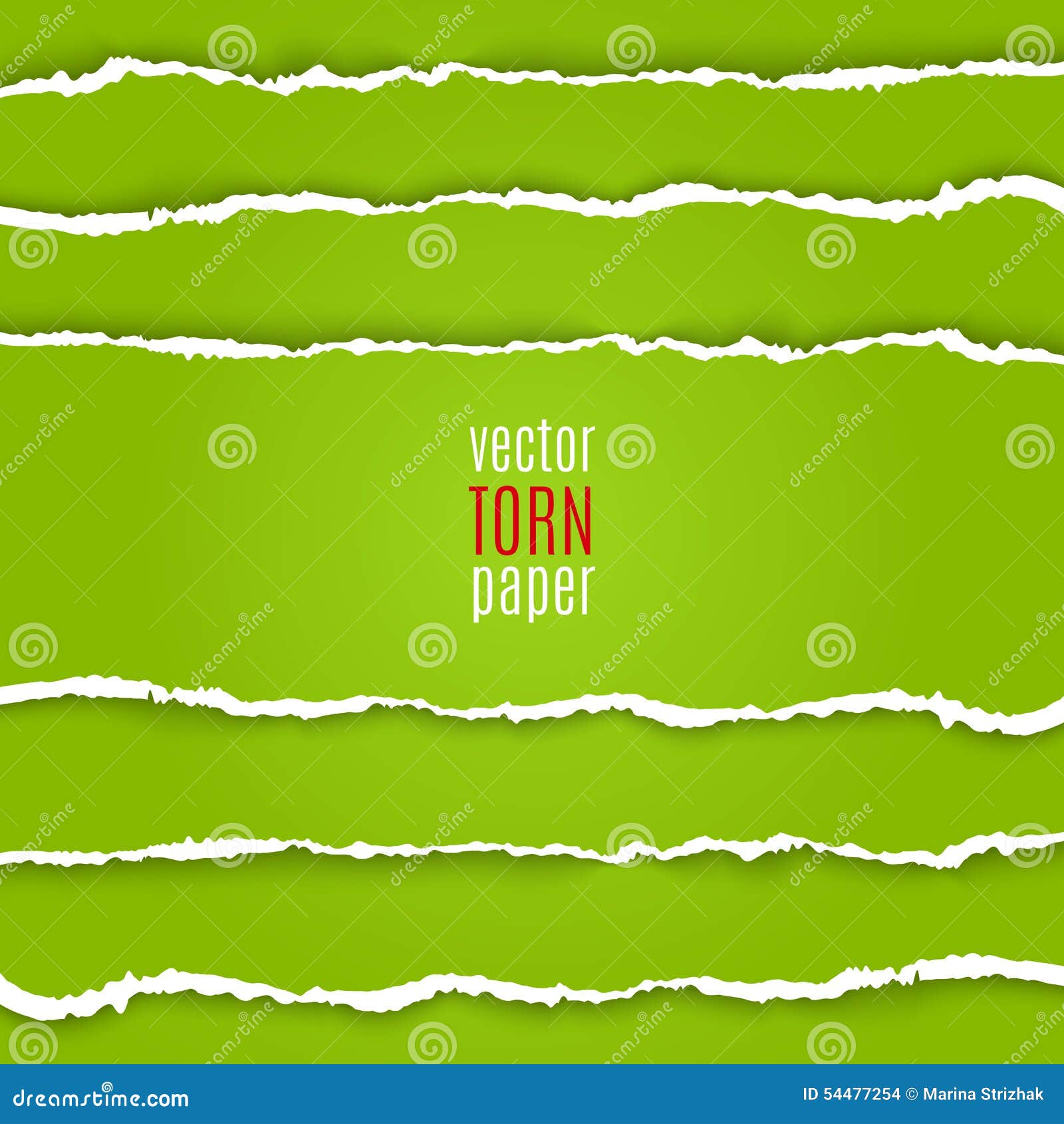 Papel rasgado verde ilustração do vetor. Ilustração de anunciar - 54477254