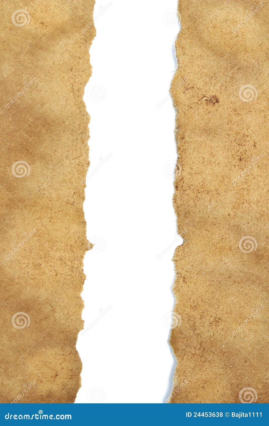 Papel rasgado vintage foto de stock. Imagem de folha - 24453638