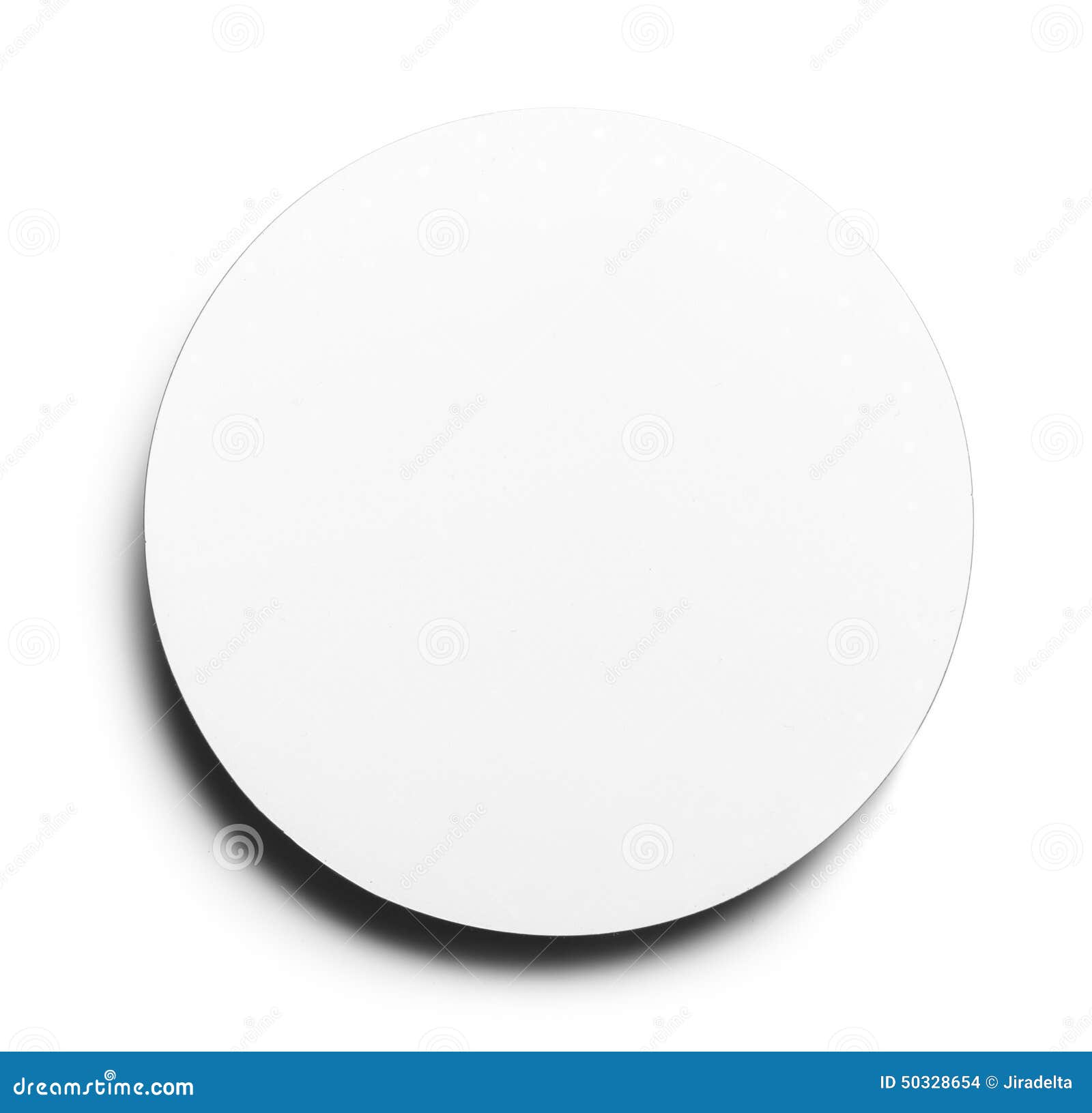 Papel Redondo No Fundo Branco Foto de Stock - Imagem de vazio, branco ...