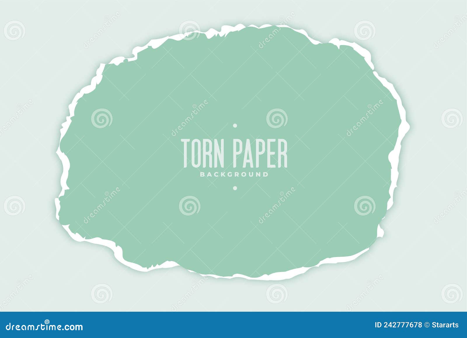 Papel Roto En Forma Ovalada Circular Ilustración del Vector ...