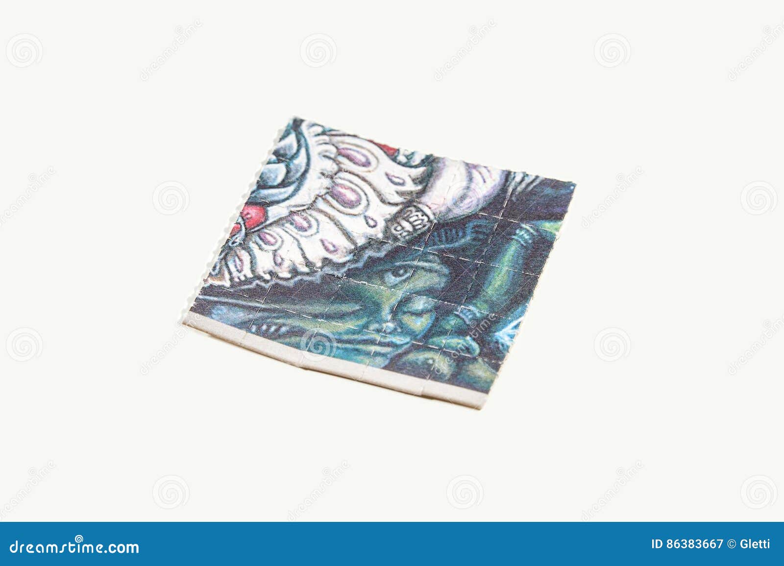 Papel Secante Del Lsd Con La Imagen Imagen de archivo - Imagen de ...