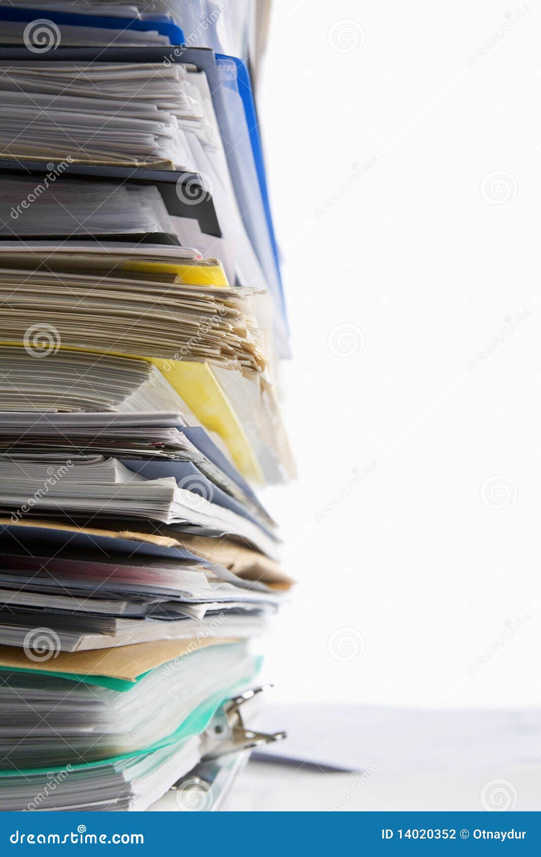 Papeleo foto de archivo. Imagen de blanco, selectivo - 14020352