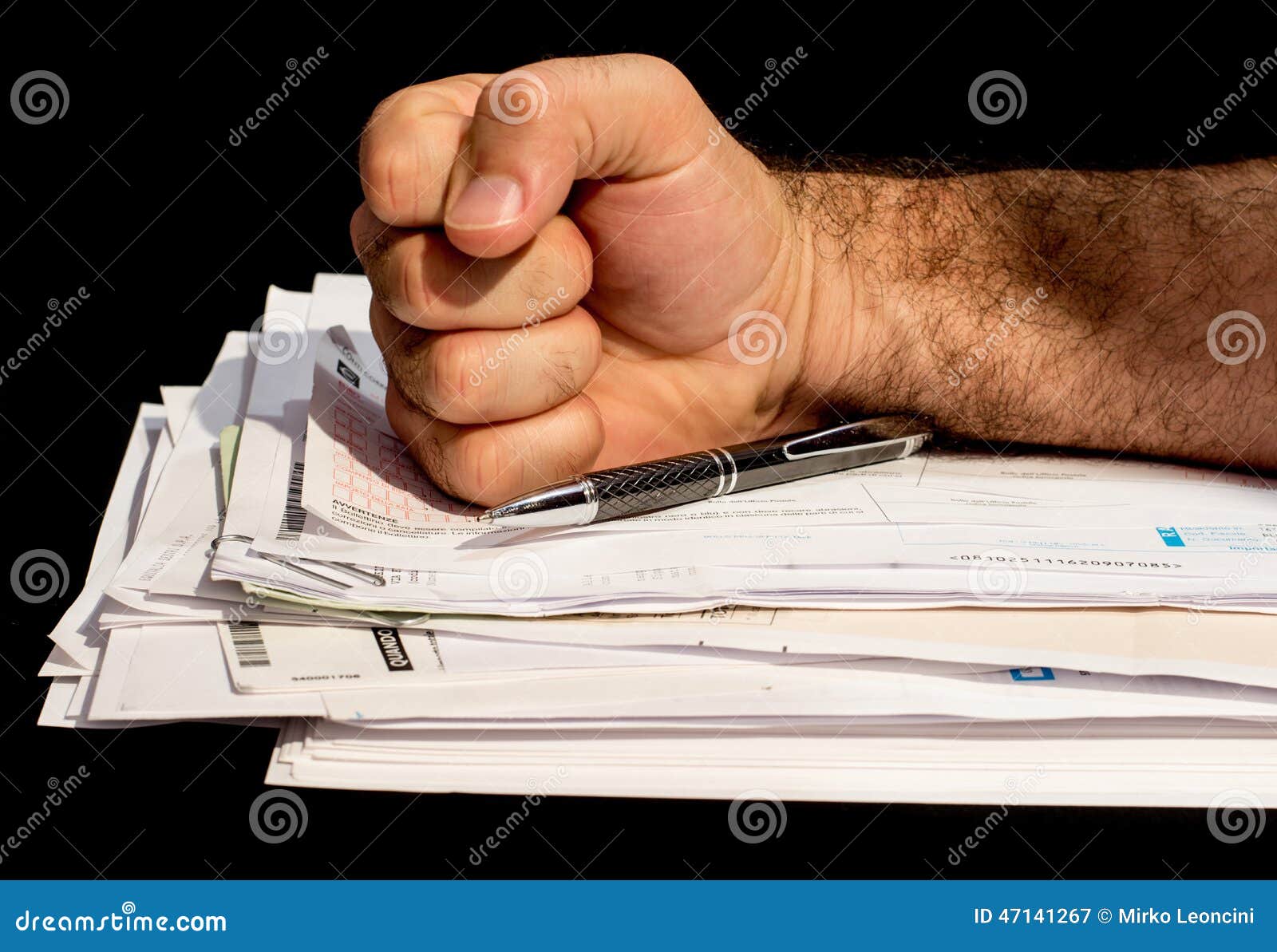 Papeleo imagen de archivo. Imagen de impuesto, mano, proceso - 47141267