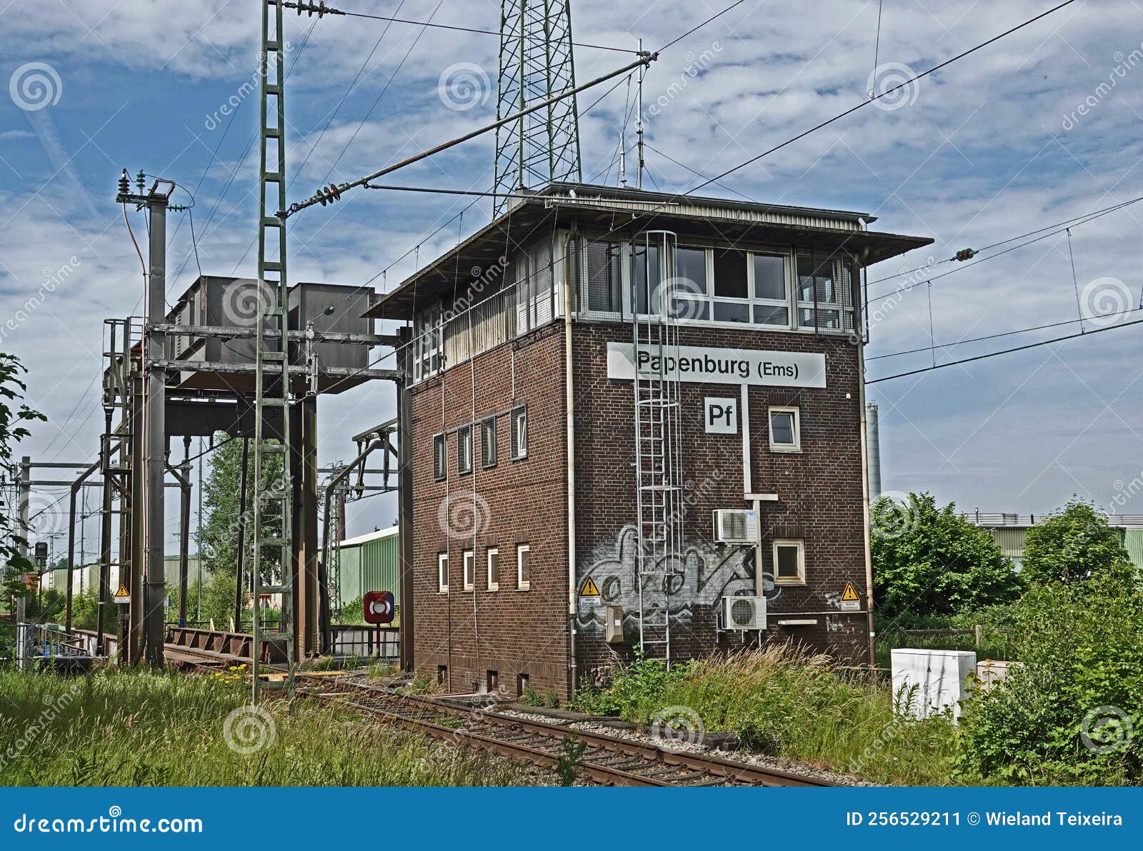 German railway signal box editorial photo. Image of europe - 256529211