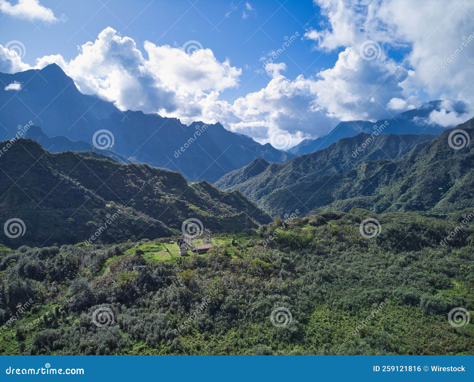 Papenoo Valley, in French Polynesia Stock Photo - Image of tree ...