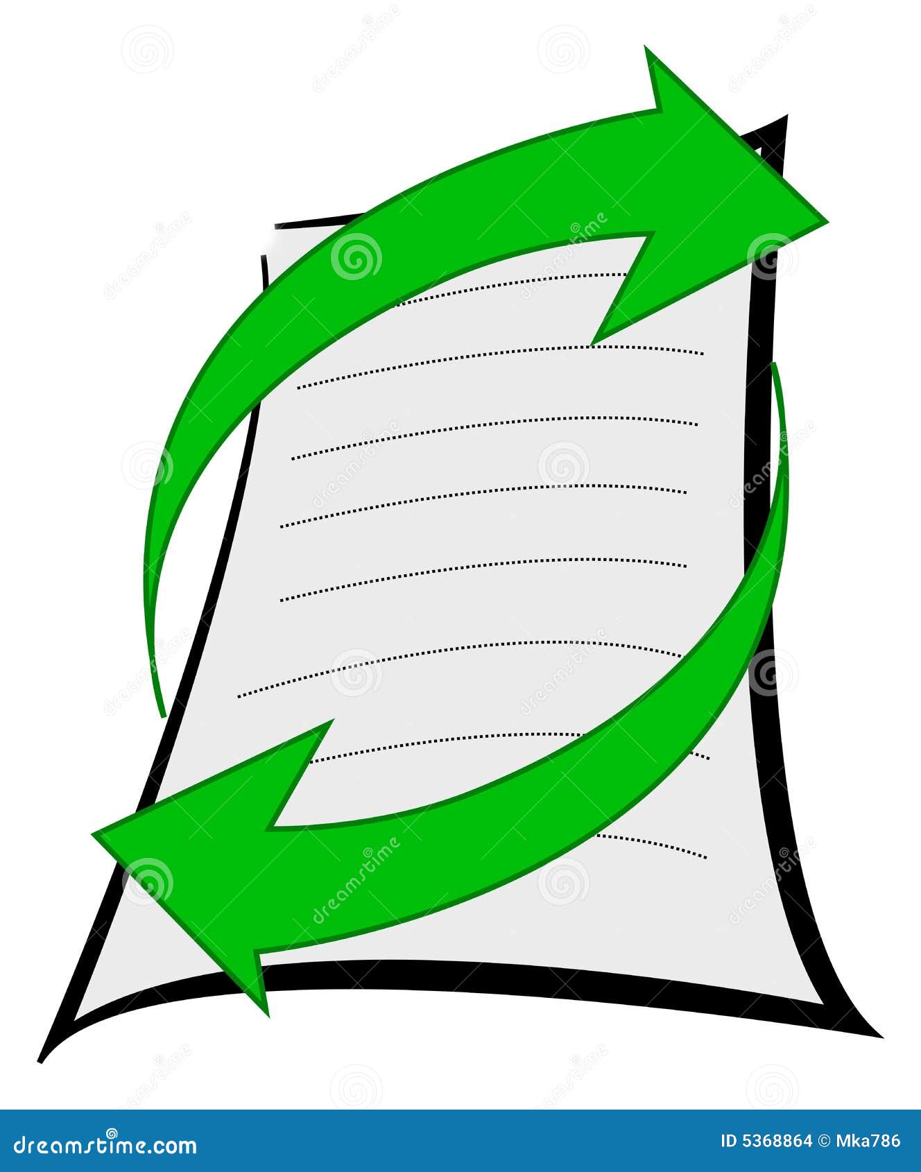 Paper stock illustration. Illustration of recycle, green - 5368864