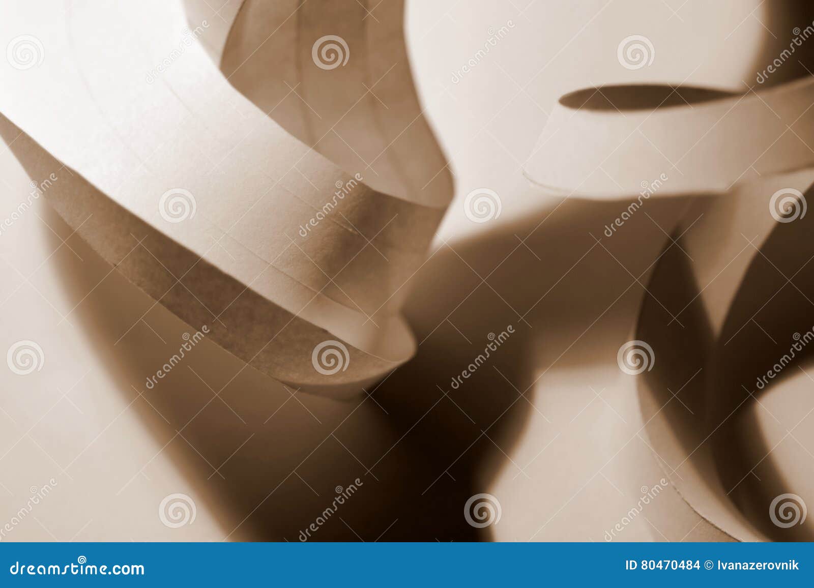 Paper abstract stock photo. Image of curved, folded, form - 80470484