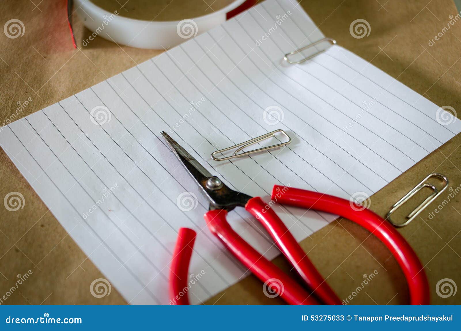 Paper accessories stock image. Image of brown, three - 53275033