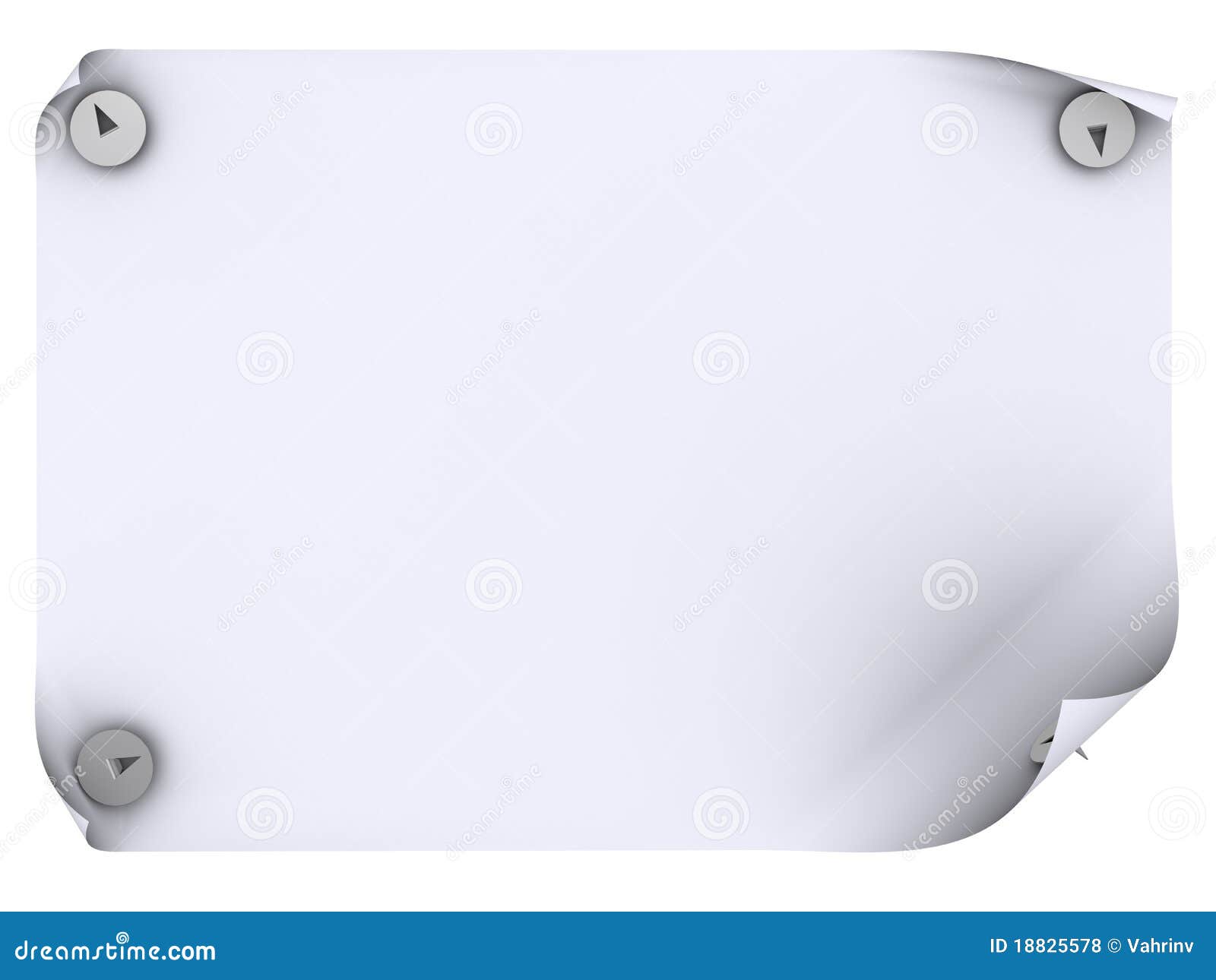 Paper Advertisement on a White Background Stock Photo - Image of notice ...