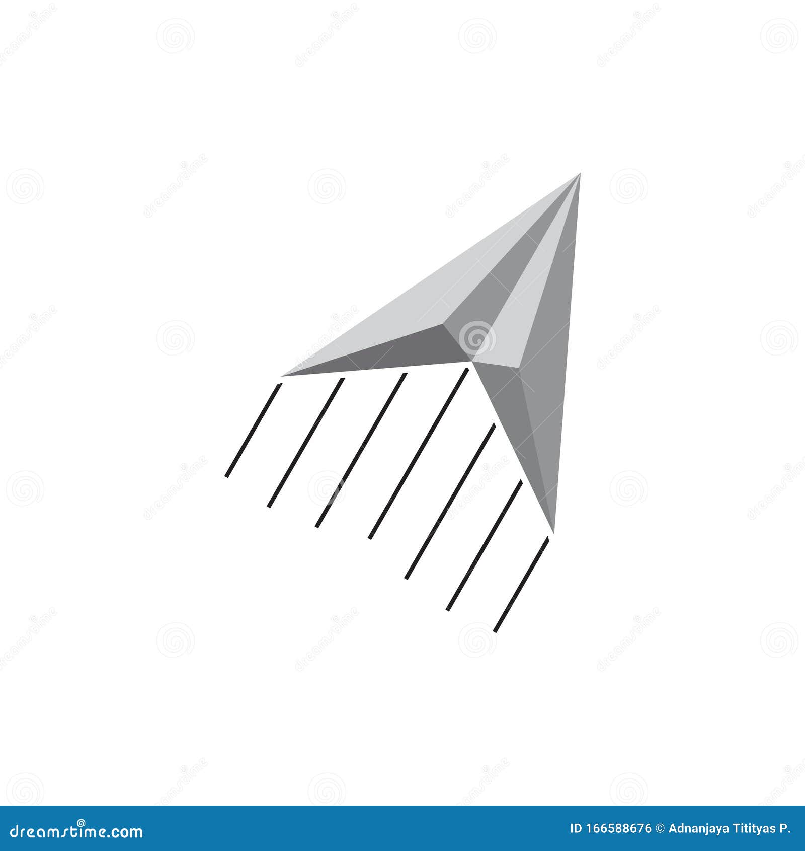 Paper Air Plane Swoosh 3d Design Vector Stock Vector - Illustration of ...