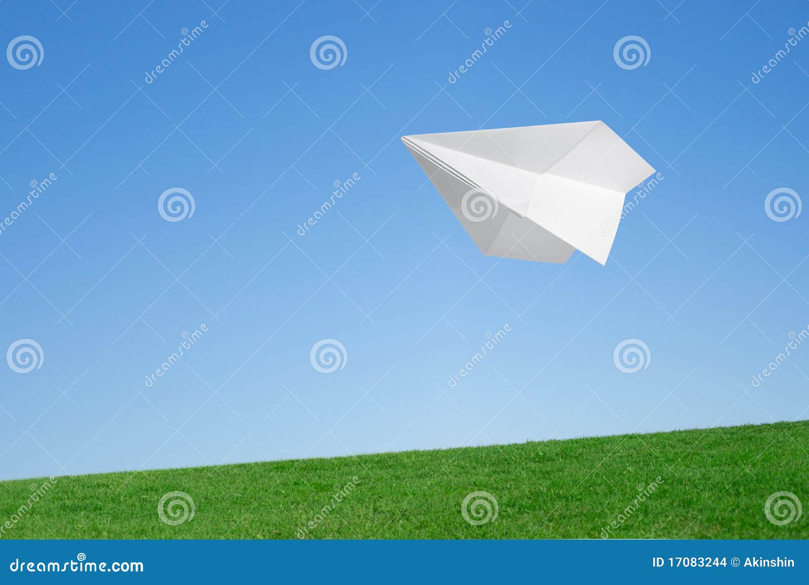Paper airplane stock photo. Image of aircraft, field - 17083244