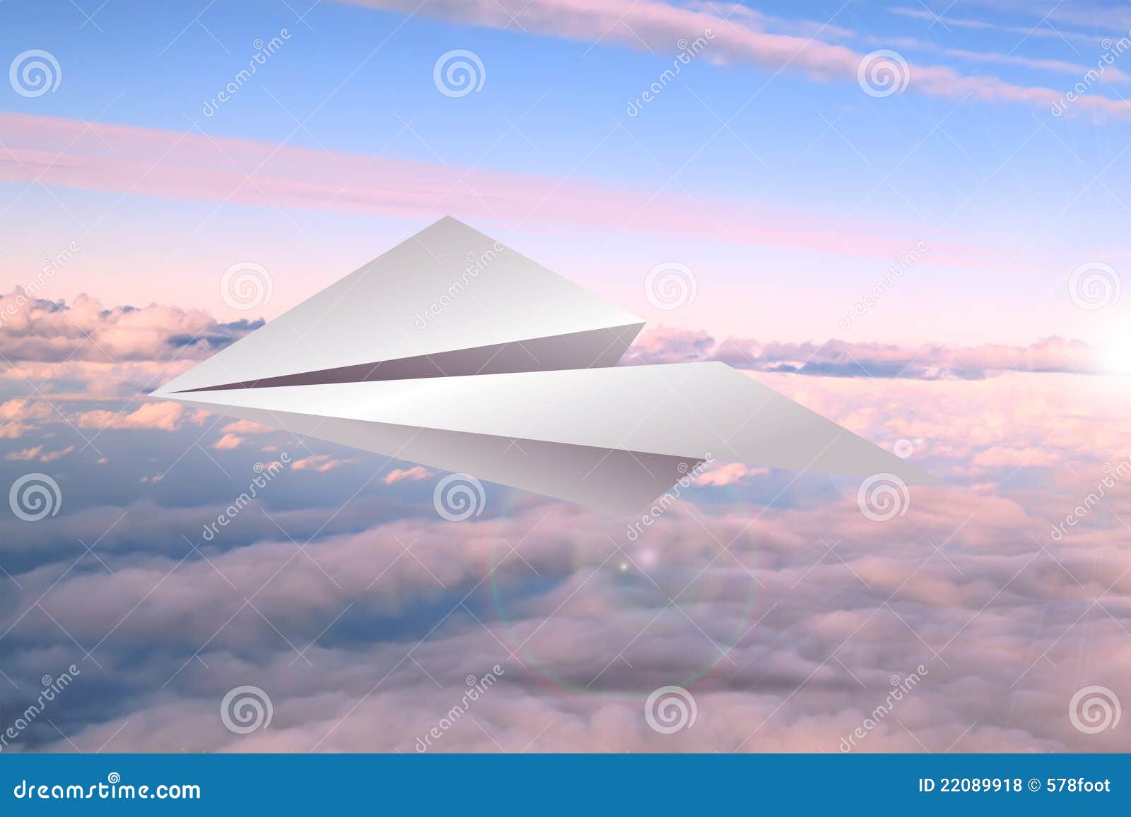 Paper airplane stock photo. Image of tourism, business - 22089918