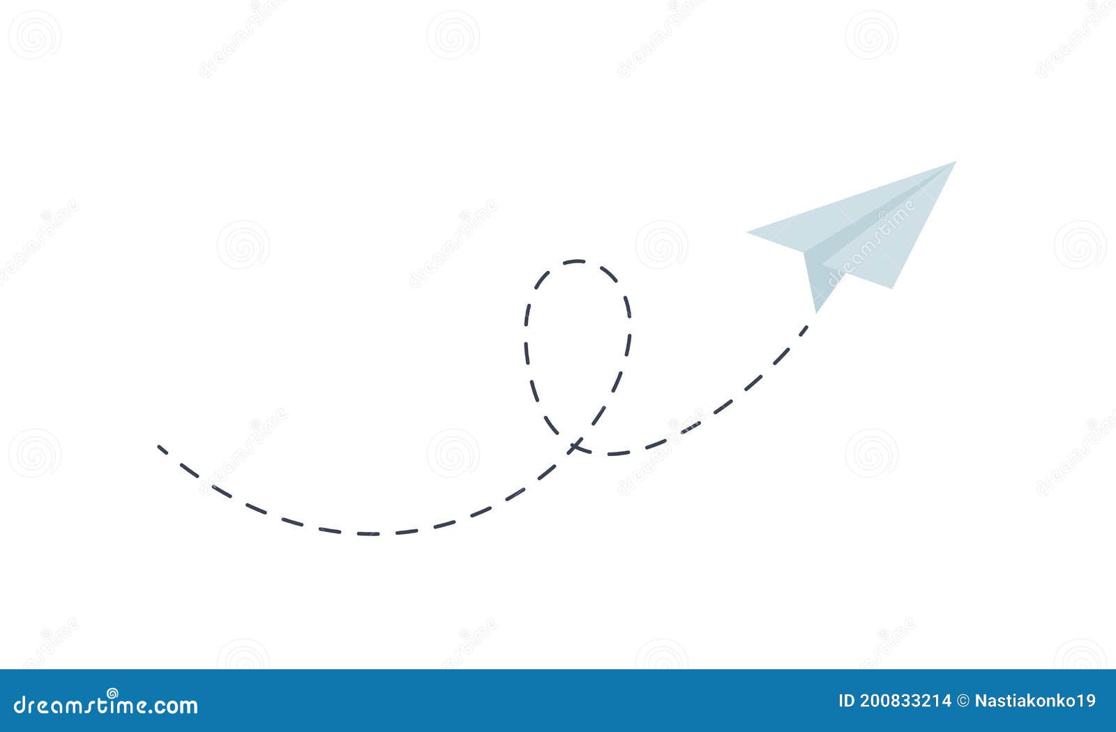 Paper Airplane Background Design Business Card. Stock Vector ...