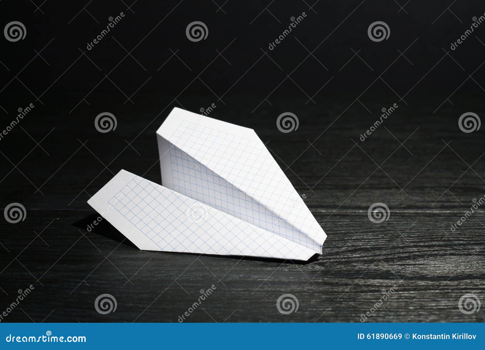 Paper Airplane on Dark stock image. Image of paper, object - 61890669