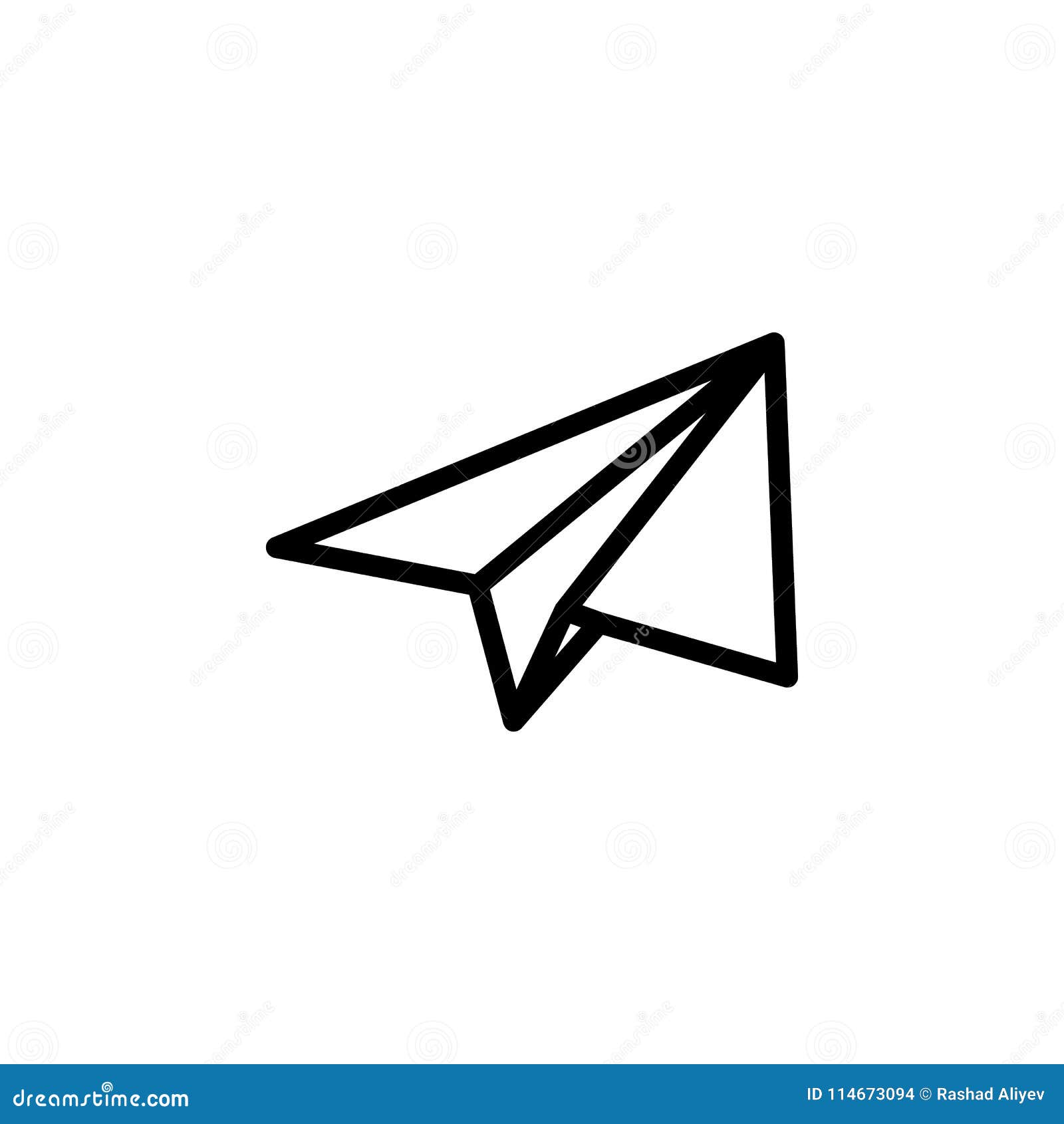 Paper Airplane Icon. Element of Minimalistic Icons for Mobile Concept ...