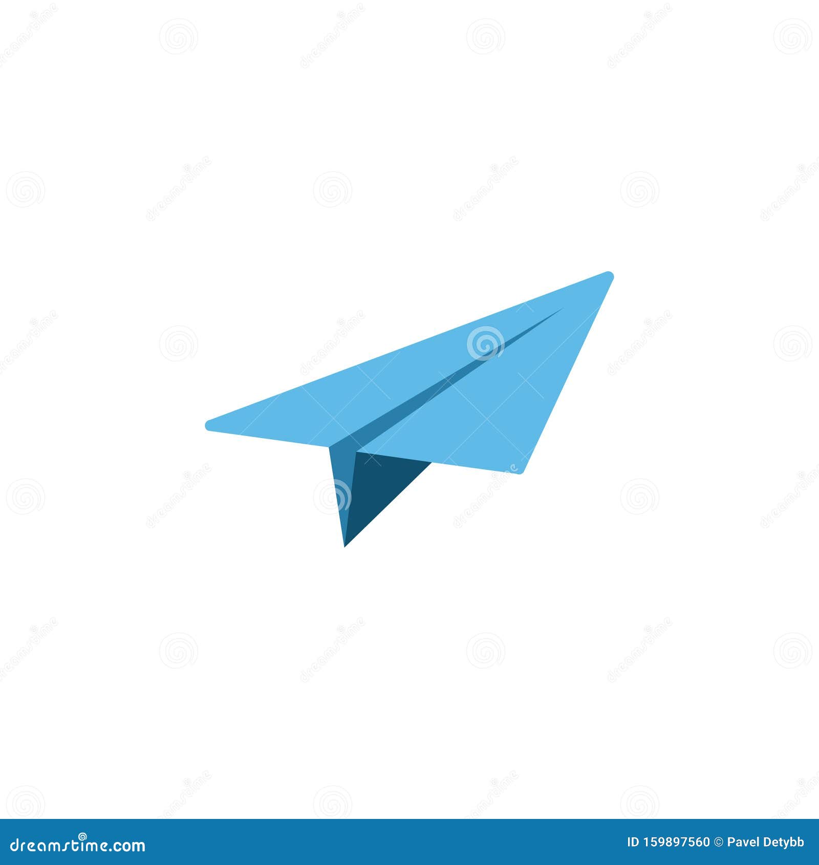 Paper Airplane Icon. Vector Illustration, Flat Design Stock ...