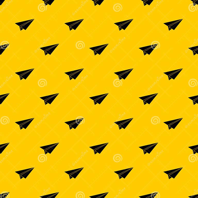 Paper Airplane Pattern Vector Stock Vector - Illustration of conceptual ...