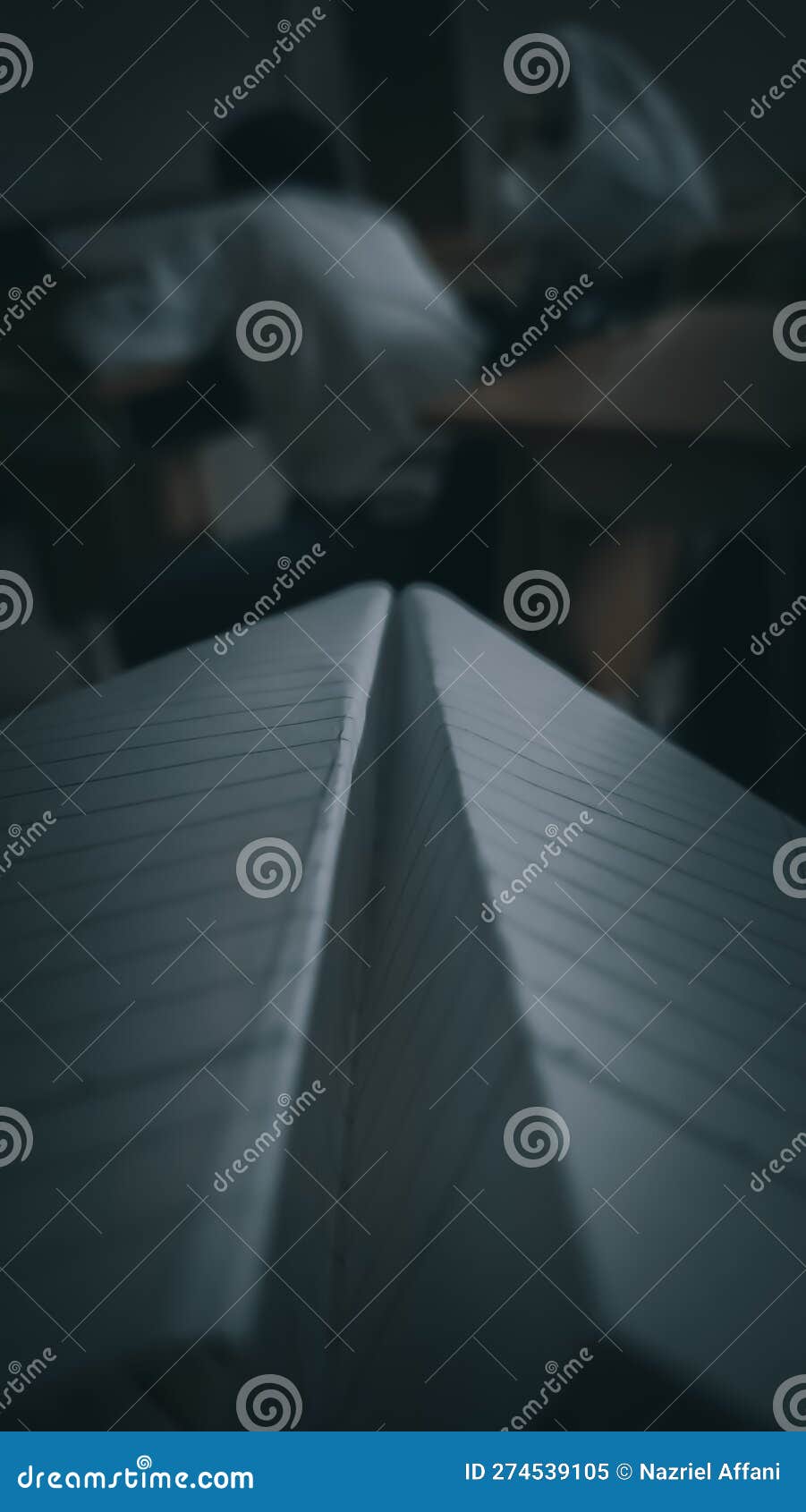 A Paper Airplane Ready To Fly in the Classroom Stock Image - Image of ...