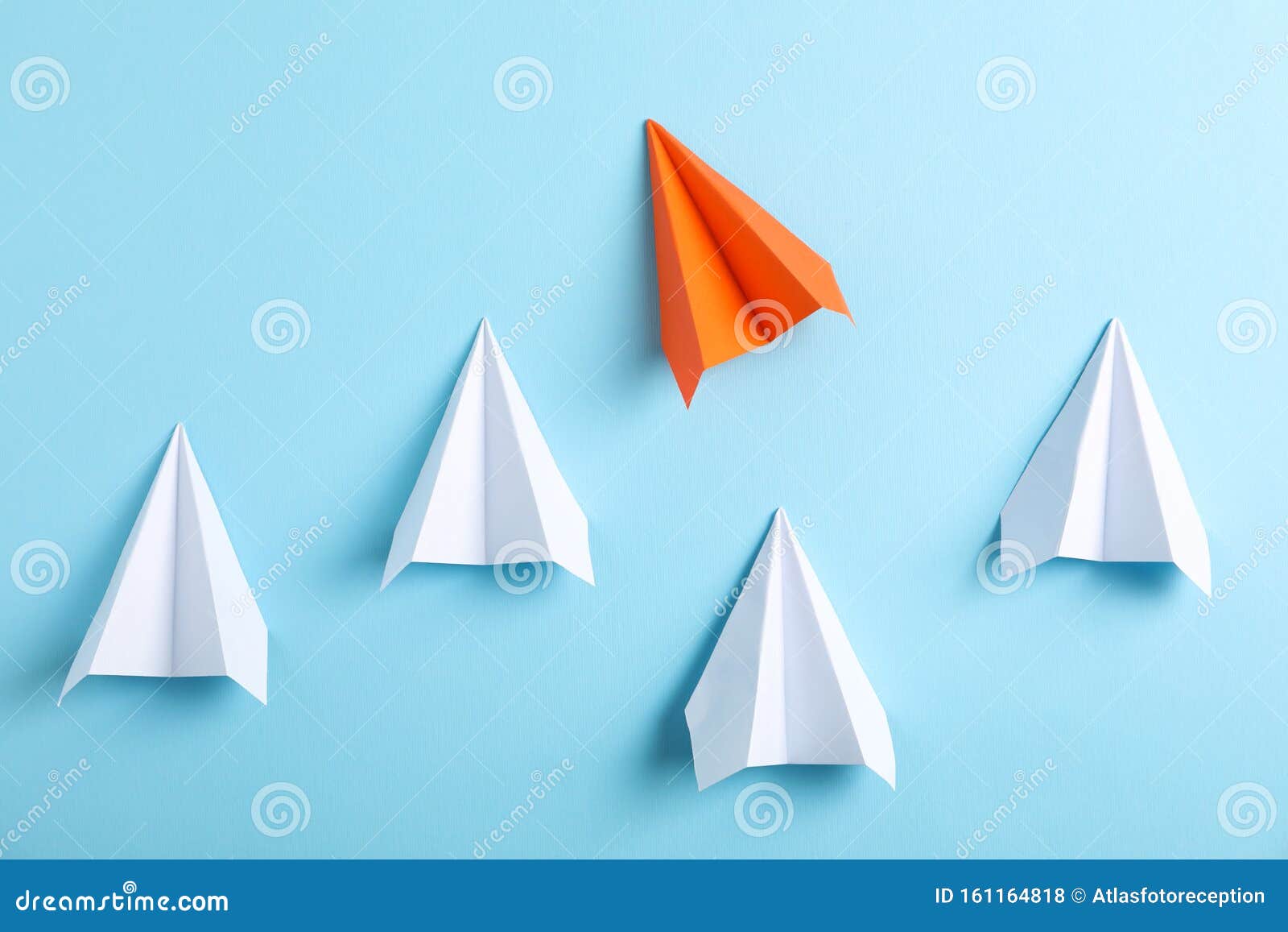 Paper Airplanes on Blue Background Stock Photo - Image of aviation ...
