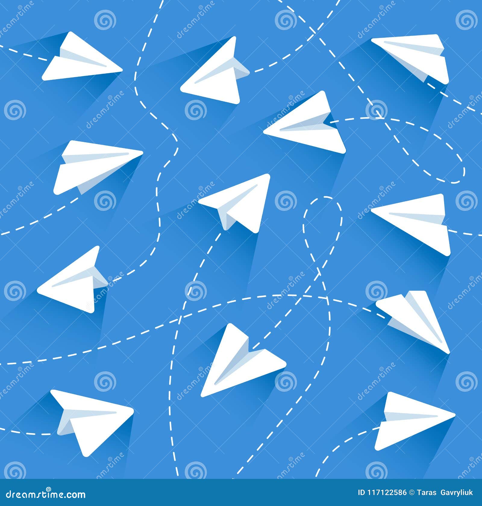 Paper Airplanes Flying Over Sky. Stop Motion Animation. Origami Paper ...