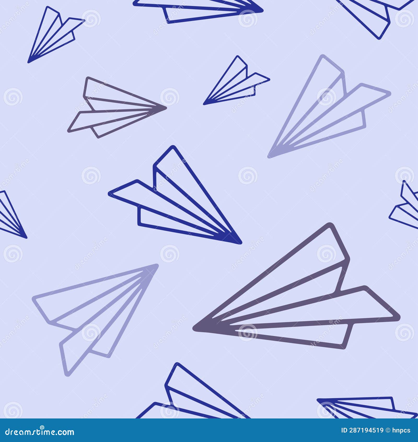 Paper airplanes. Line art stock vector. Illustration of simple - 287194519