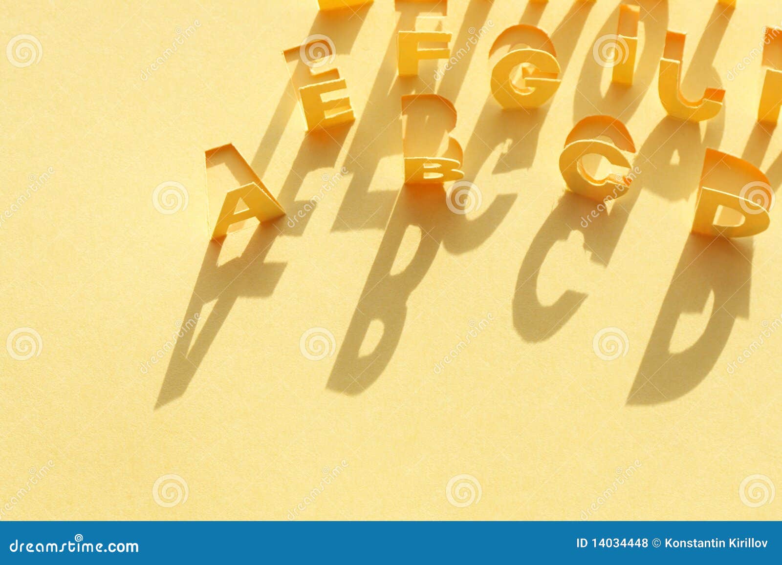 Paper Alphabet stock photo. Image of shadow, cutting - 14034448