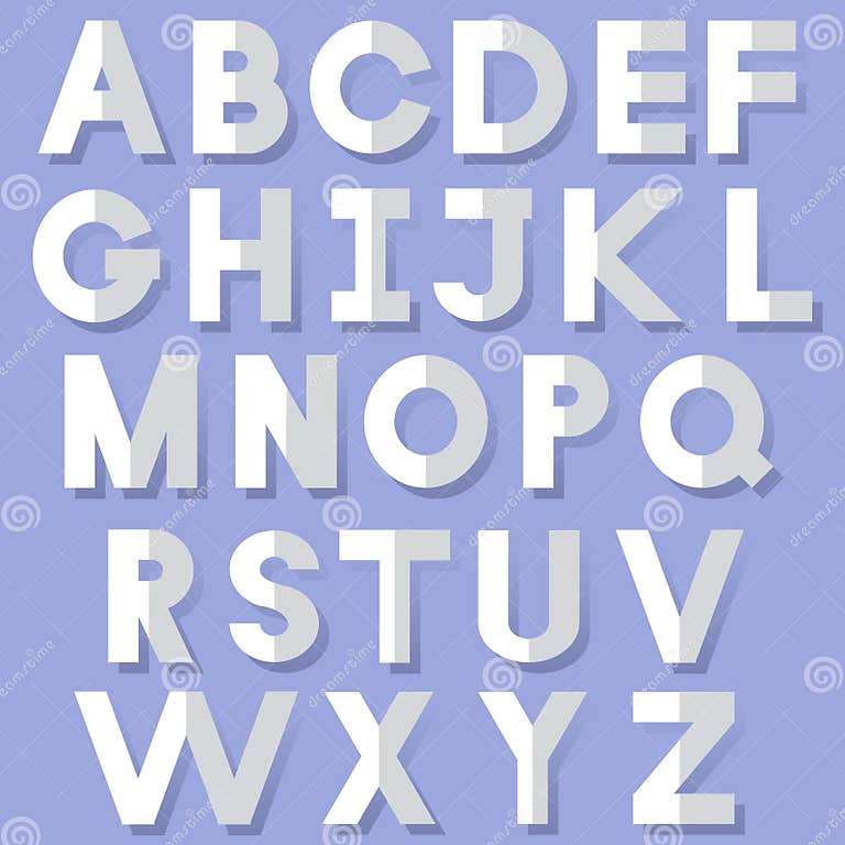 Paper alphabet stock illustration. Illustration of decoration - 70308000