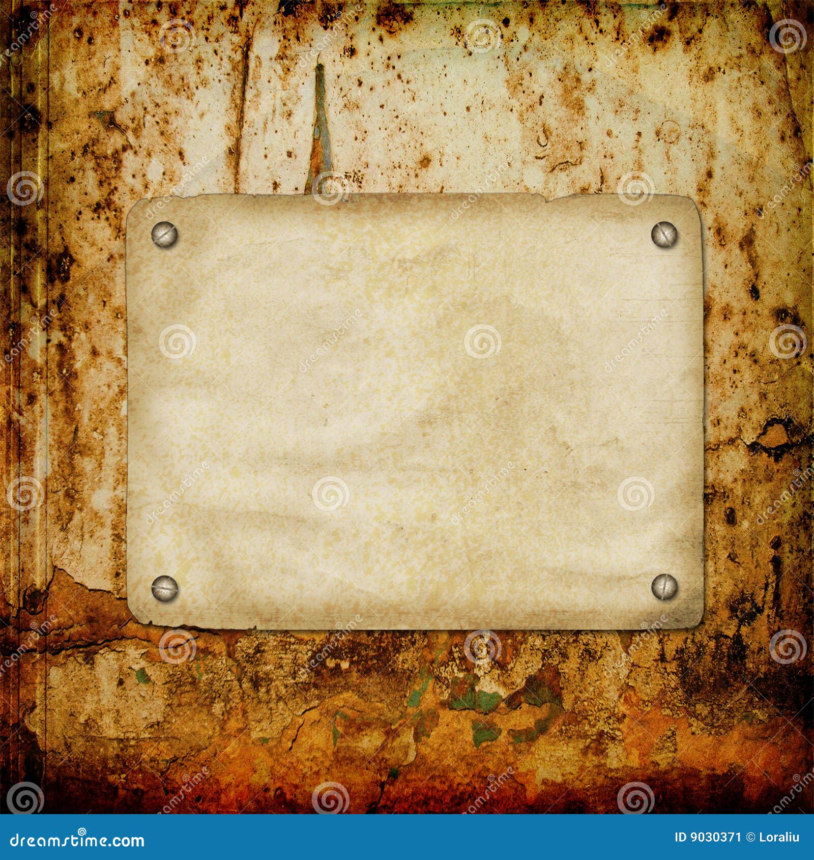 Paper for announcement stock illustration. Illustration of dereliction ...