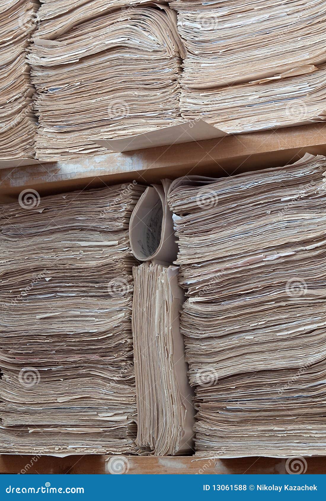 Paper archive of documents stock photo. Image of major - 13061588