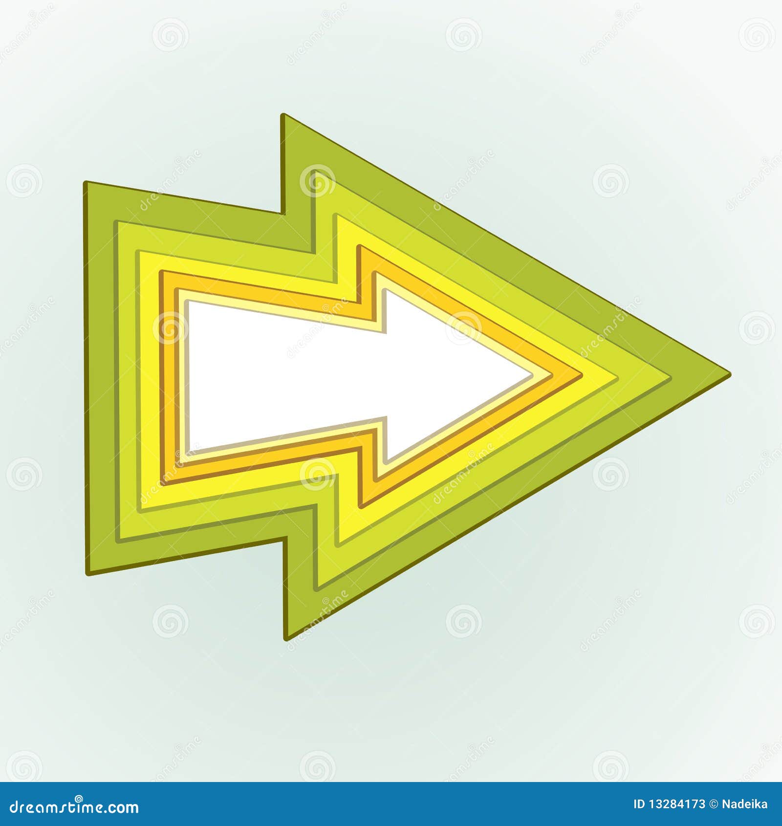 Paper arrow stock illustration. Illustration of handicraft - 13284173